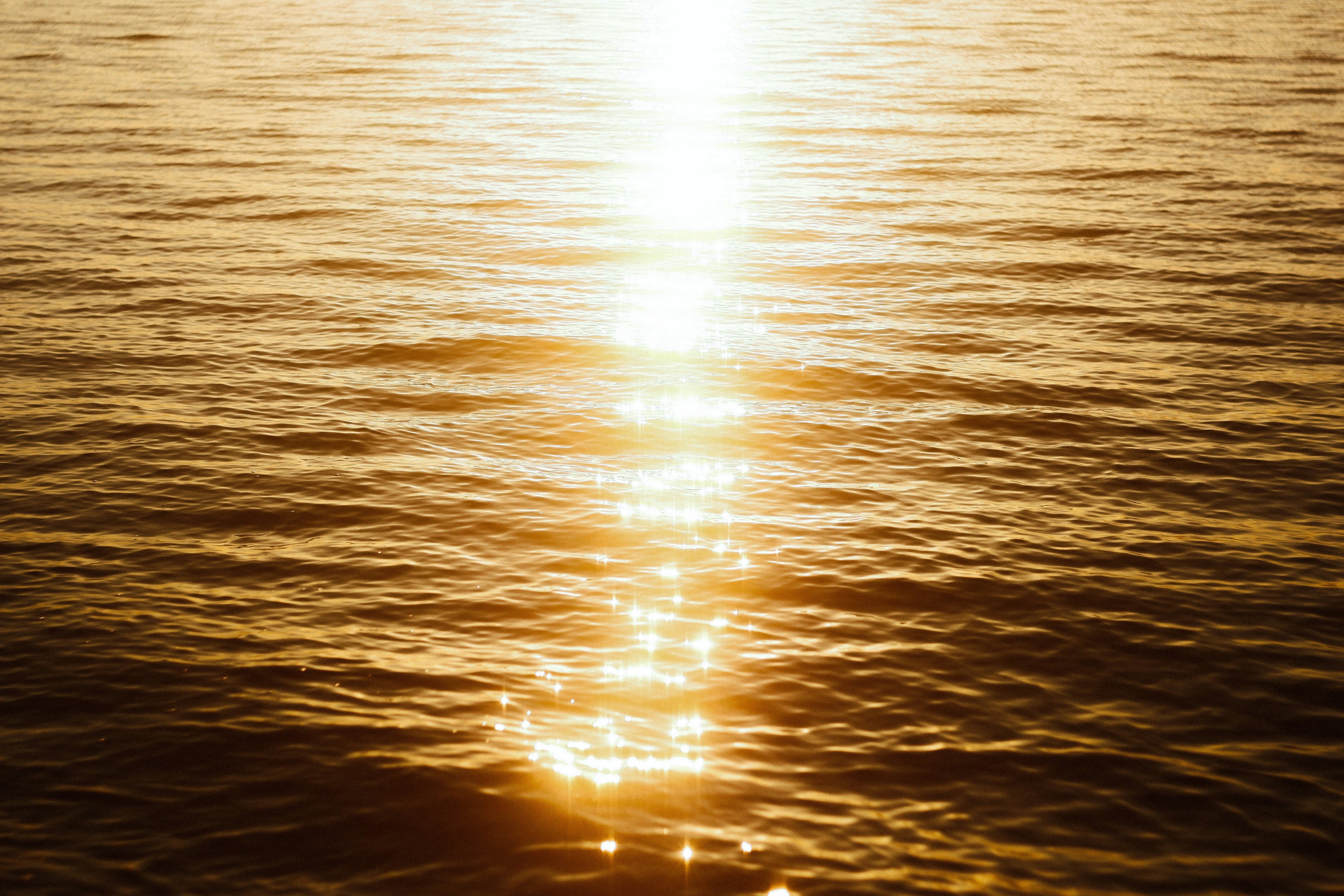 An endless path of liquid gold dancing on the sea surface during a Sinai sunrise