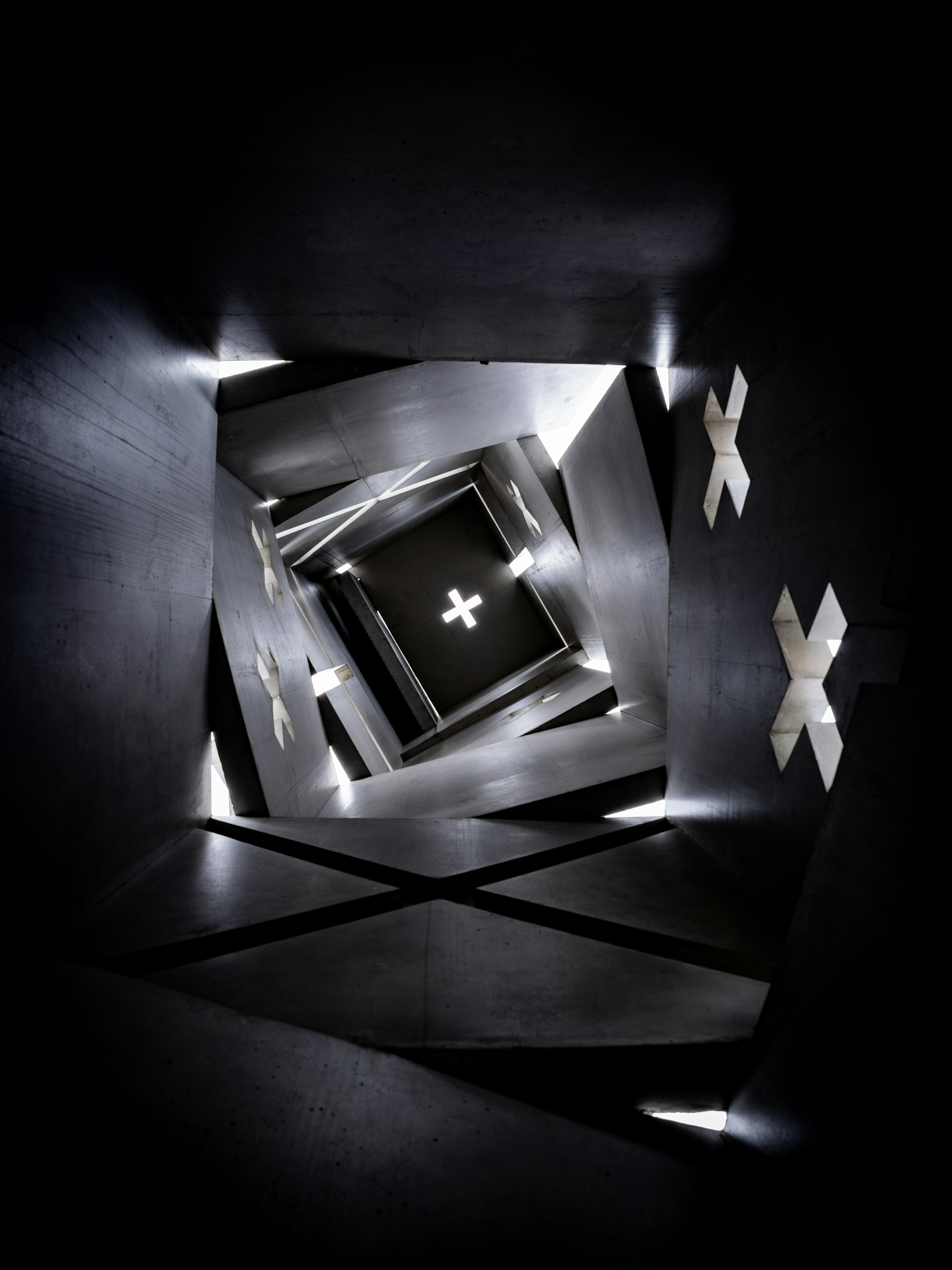Spiral Atrium: A Geometric Descent into Light and Shadow