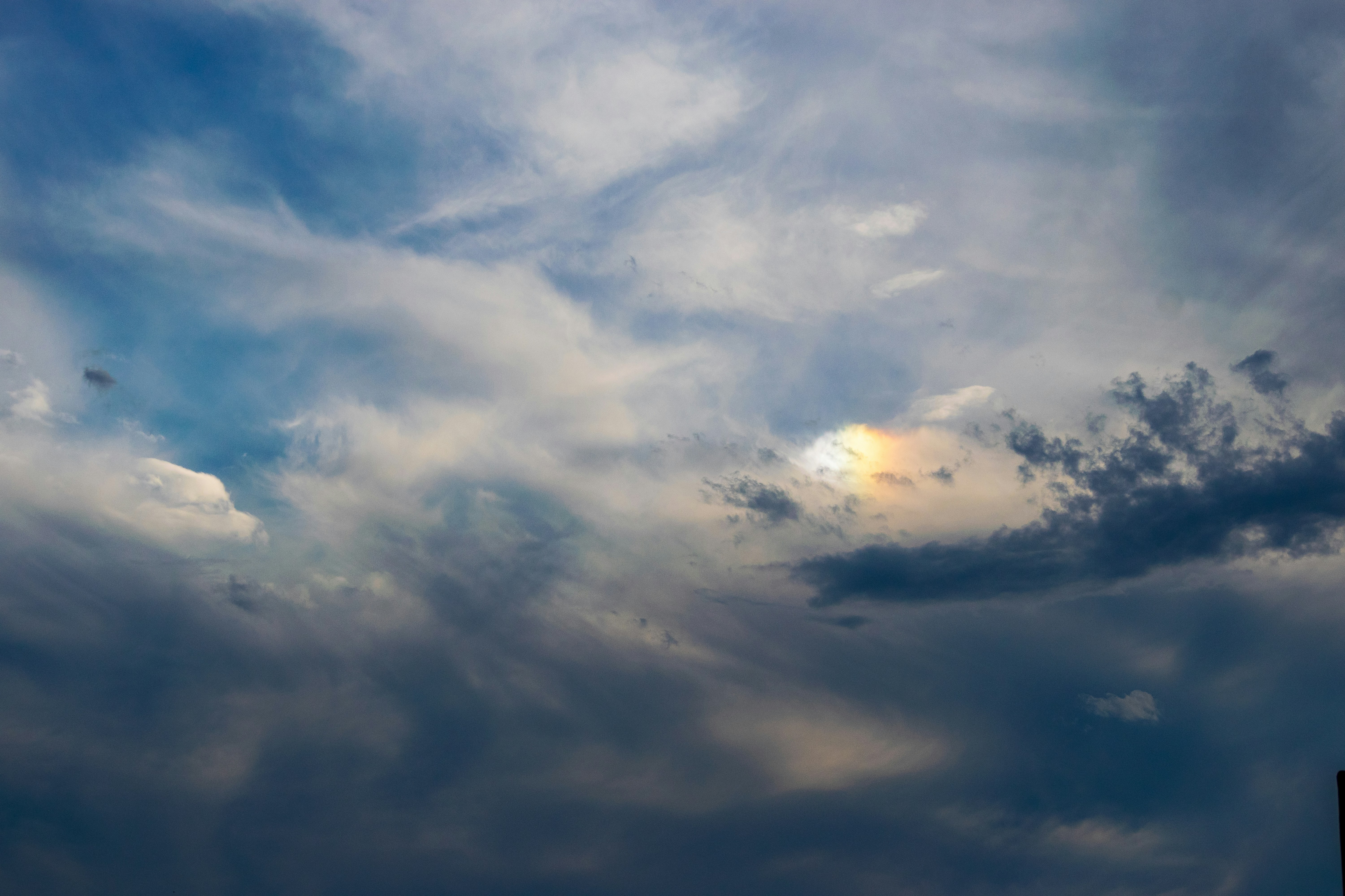 A Quiet Break in the Sky: Sunlit Cloudscape