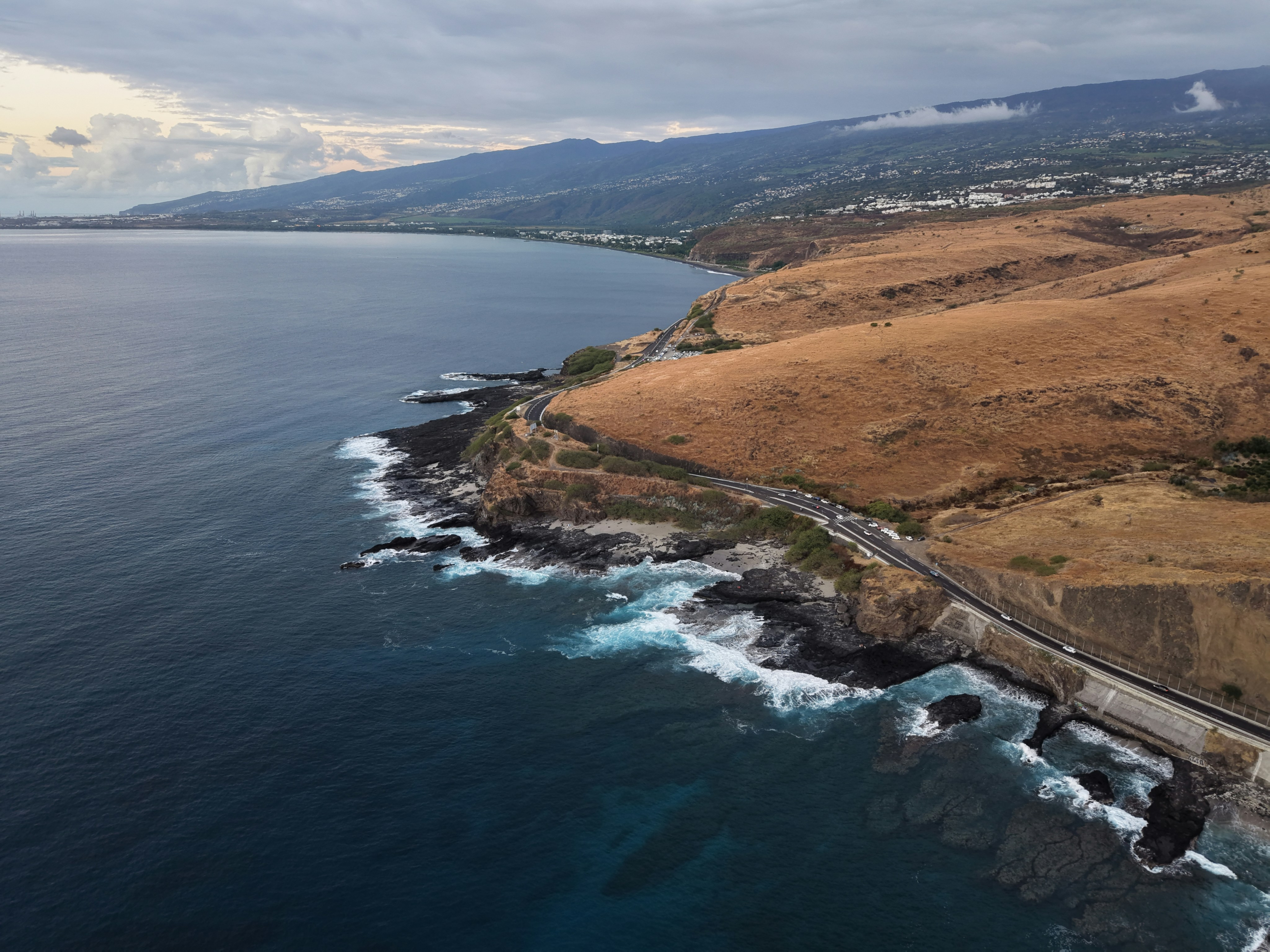 Coastal Road Slices the Golden Hills