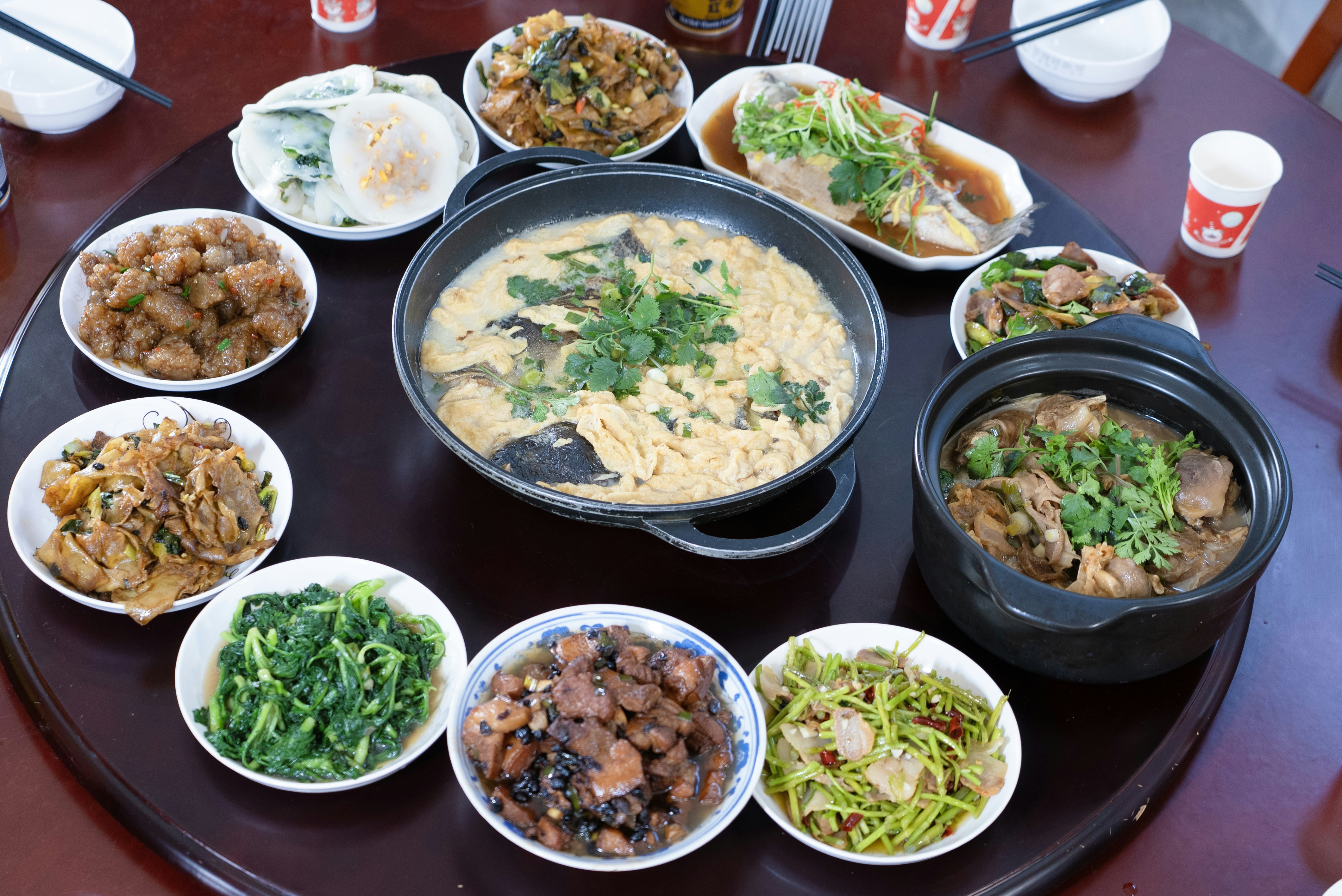 Center Pot: A Shared Spread of Chinese Comfort Dishes
