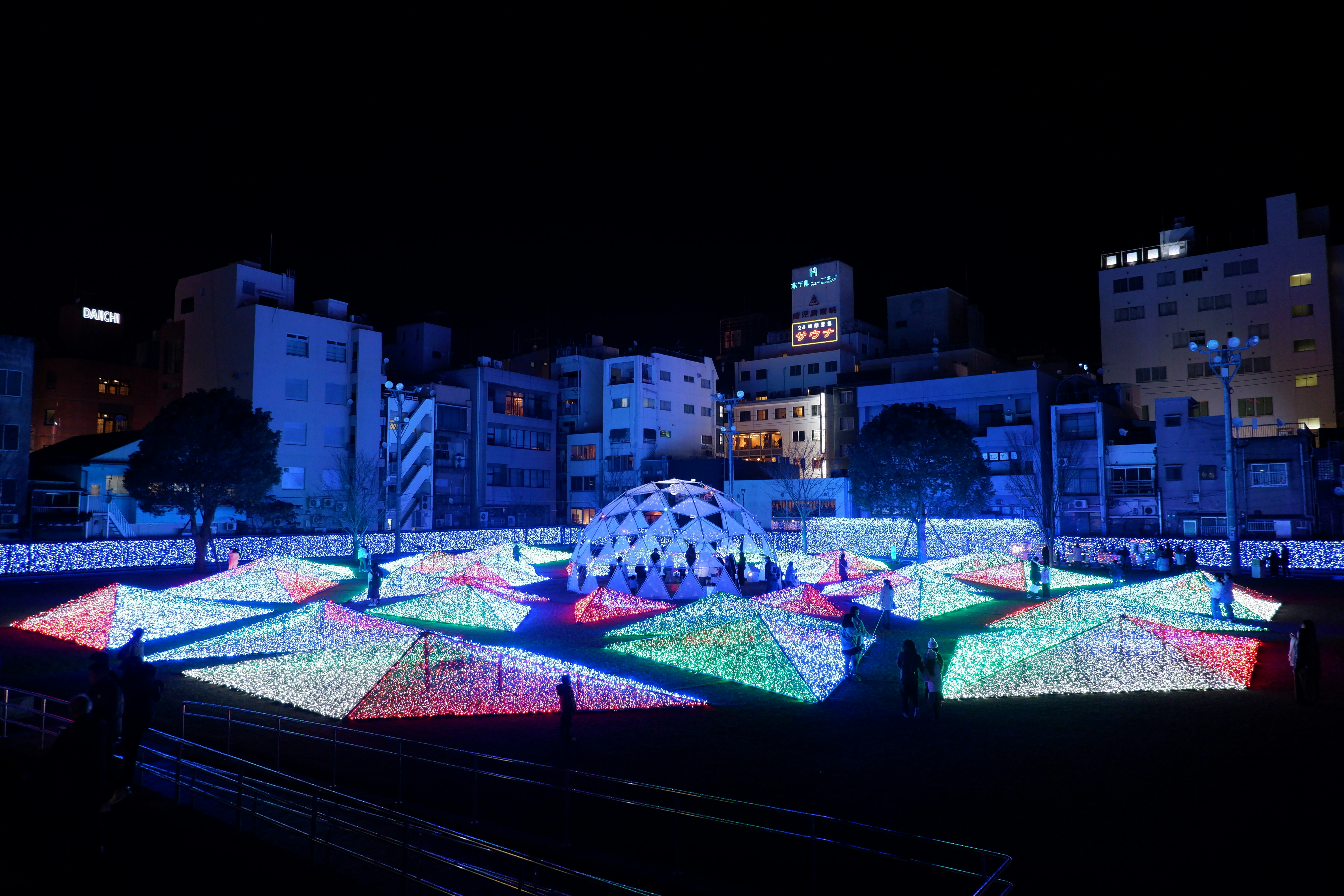 Glowbound: Neon Dome Garden Under City Lights
