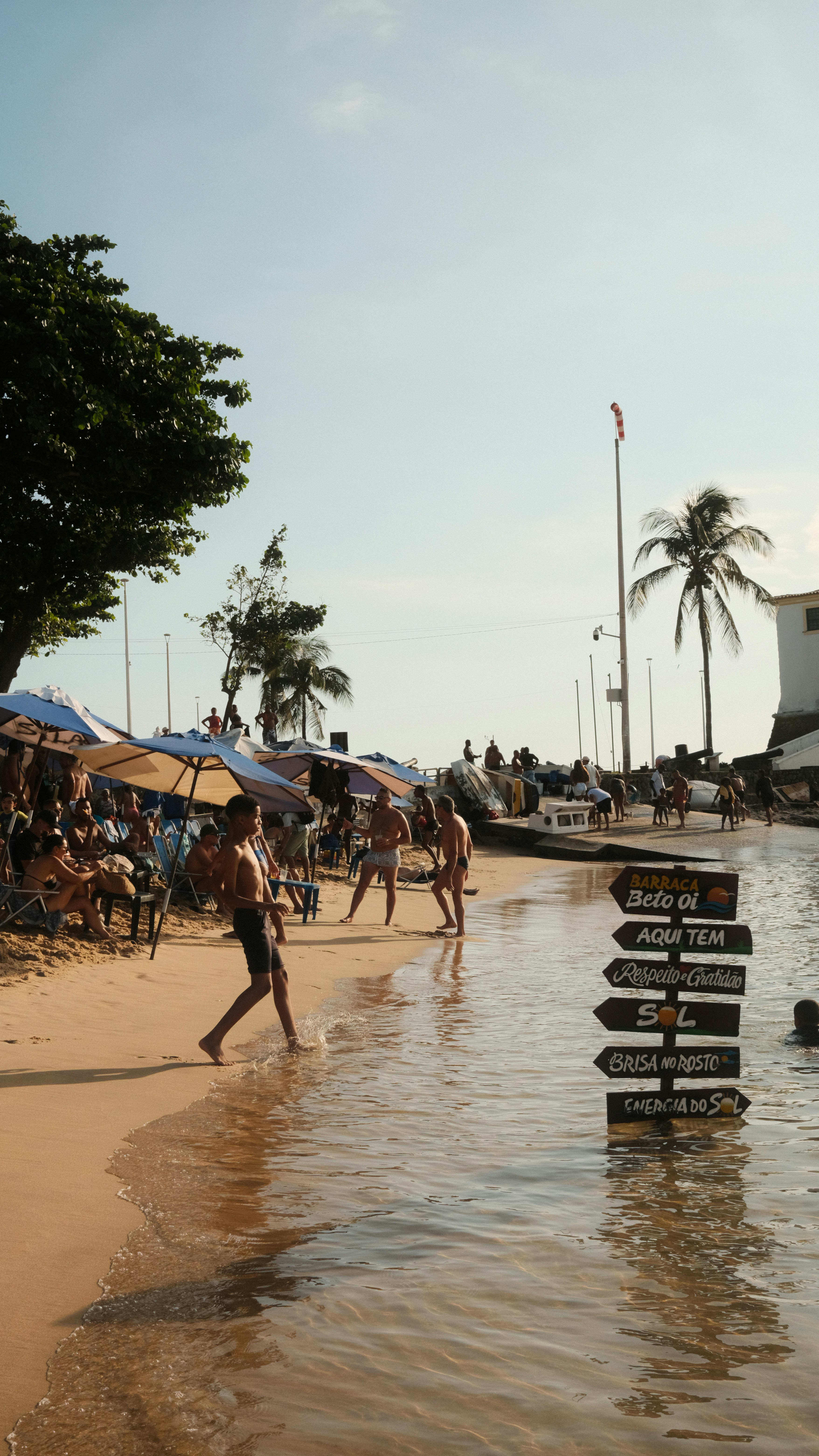 Day in the beach of Salvador do Bahia