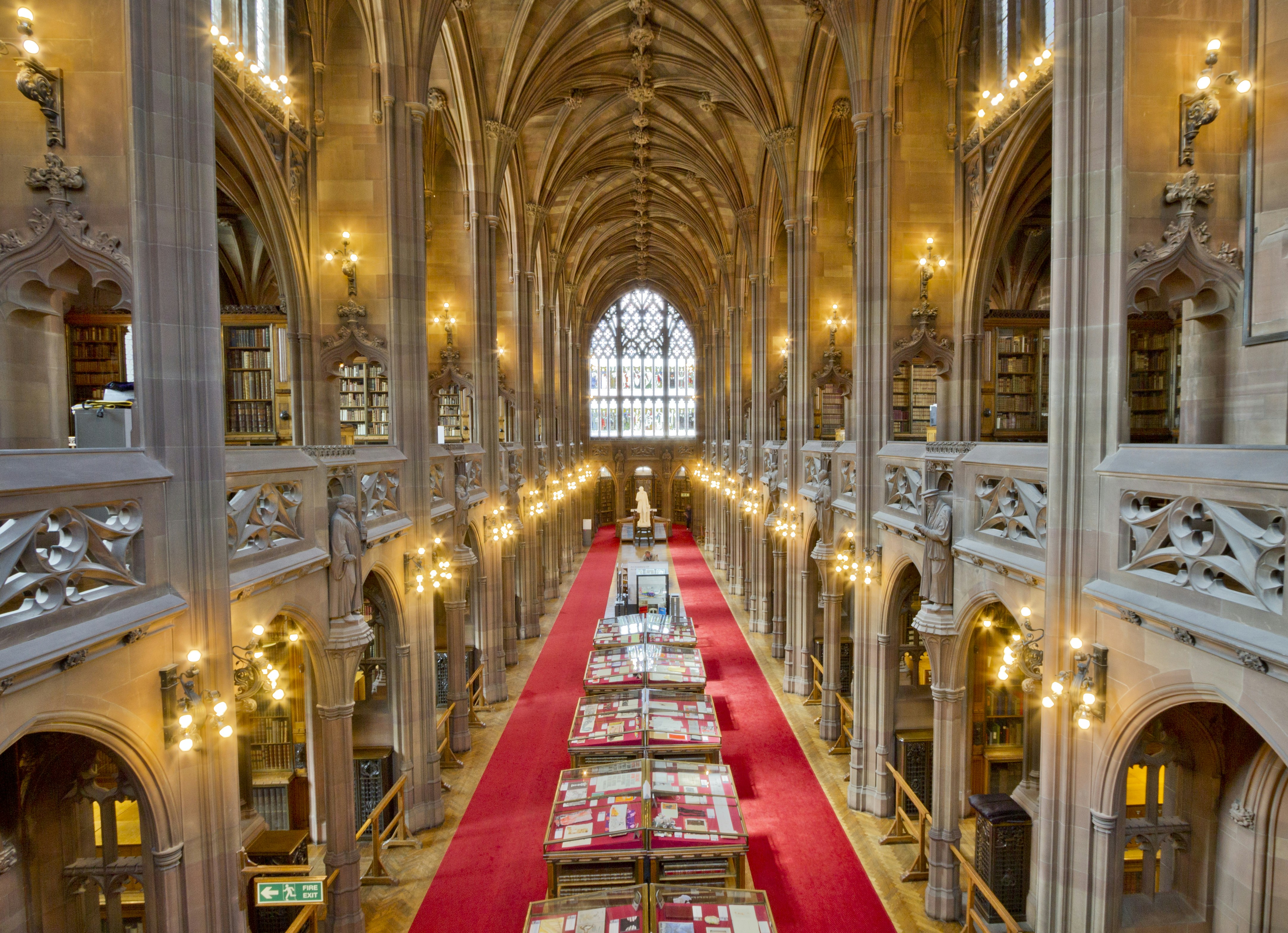 Aisle of Light: Gothic Vaults and Ruby Carpet Toward the Apparent Altar