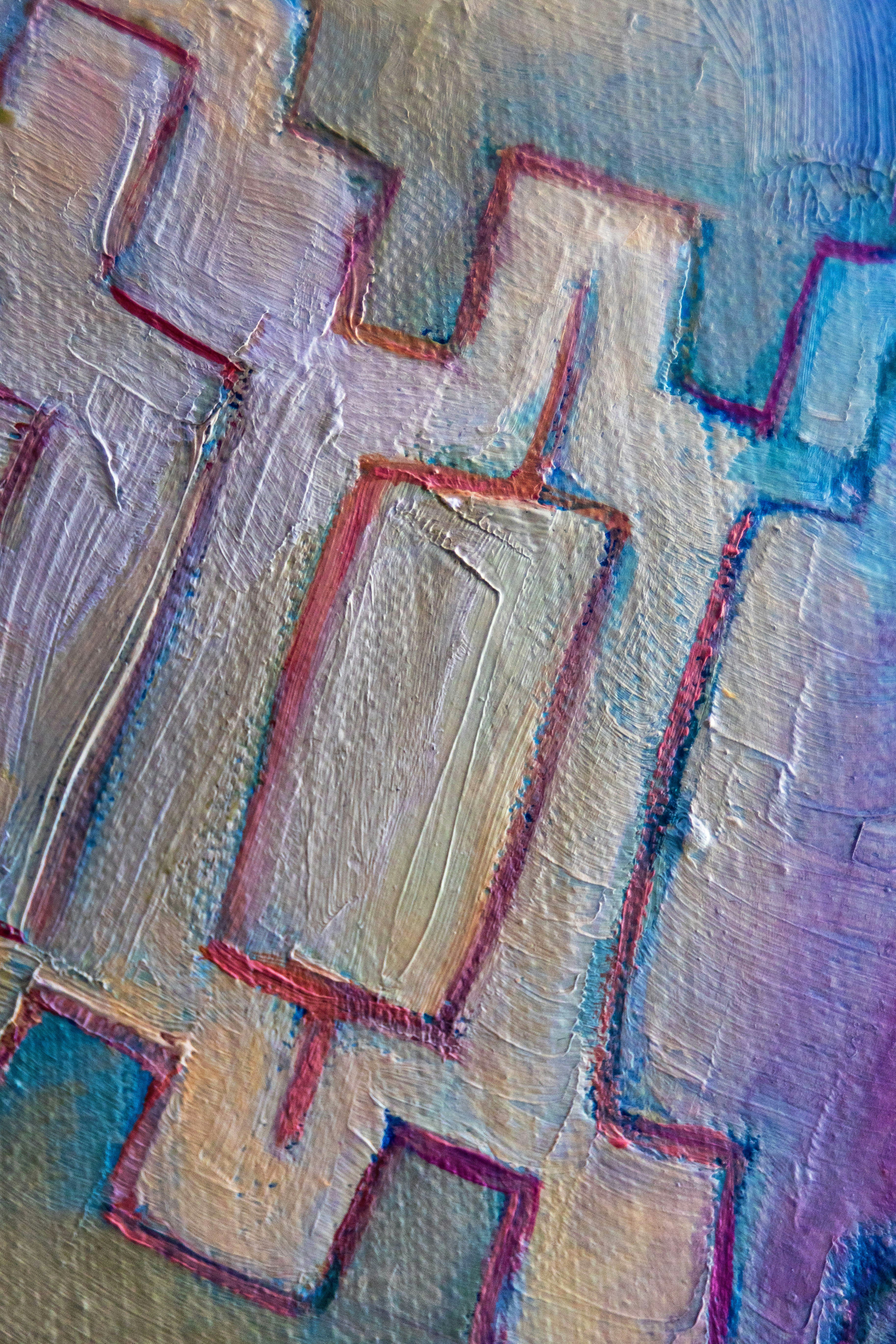 Pastel Geometry: Abstract Tiles in Soft Light
