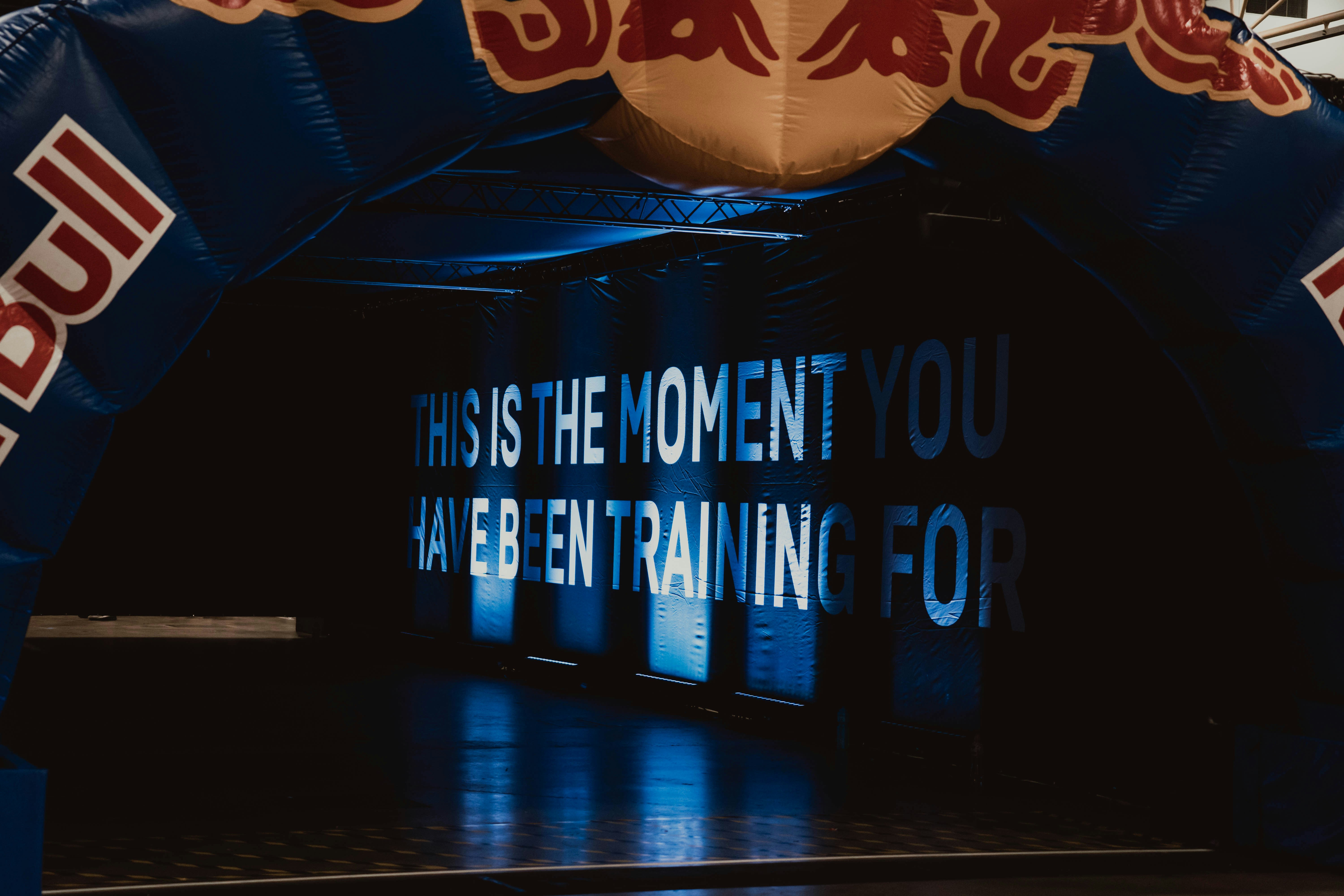 Momentum Unleashed: Training Arena Under the Red Bull Arch