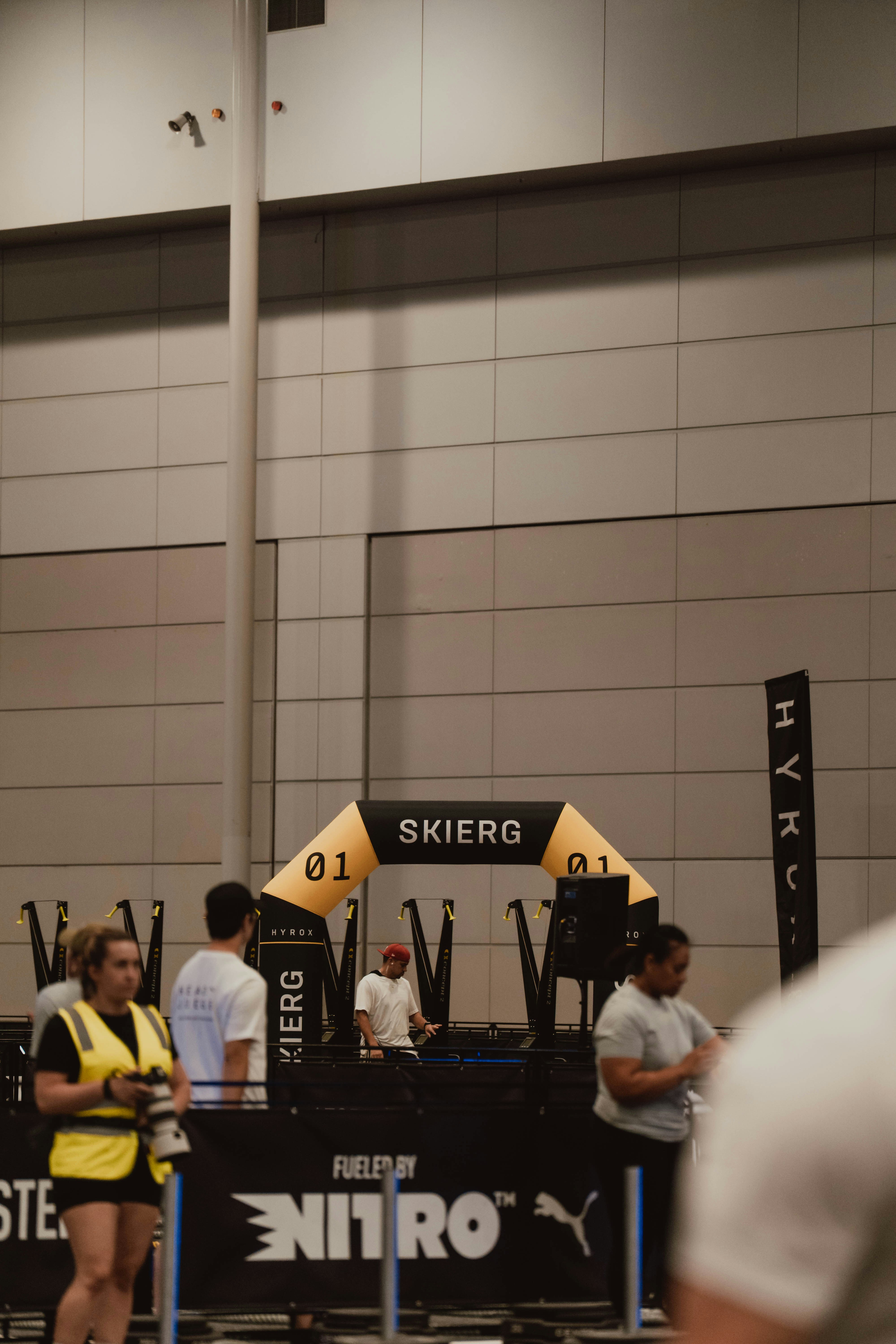 Skierg Arena: Coaches and Entrants at the Nitro Fitness Event