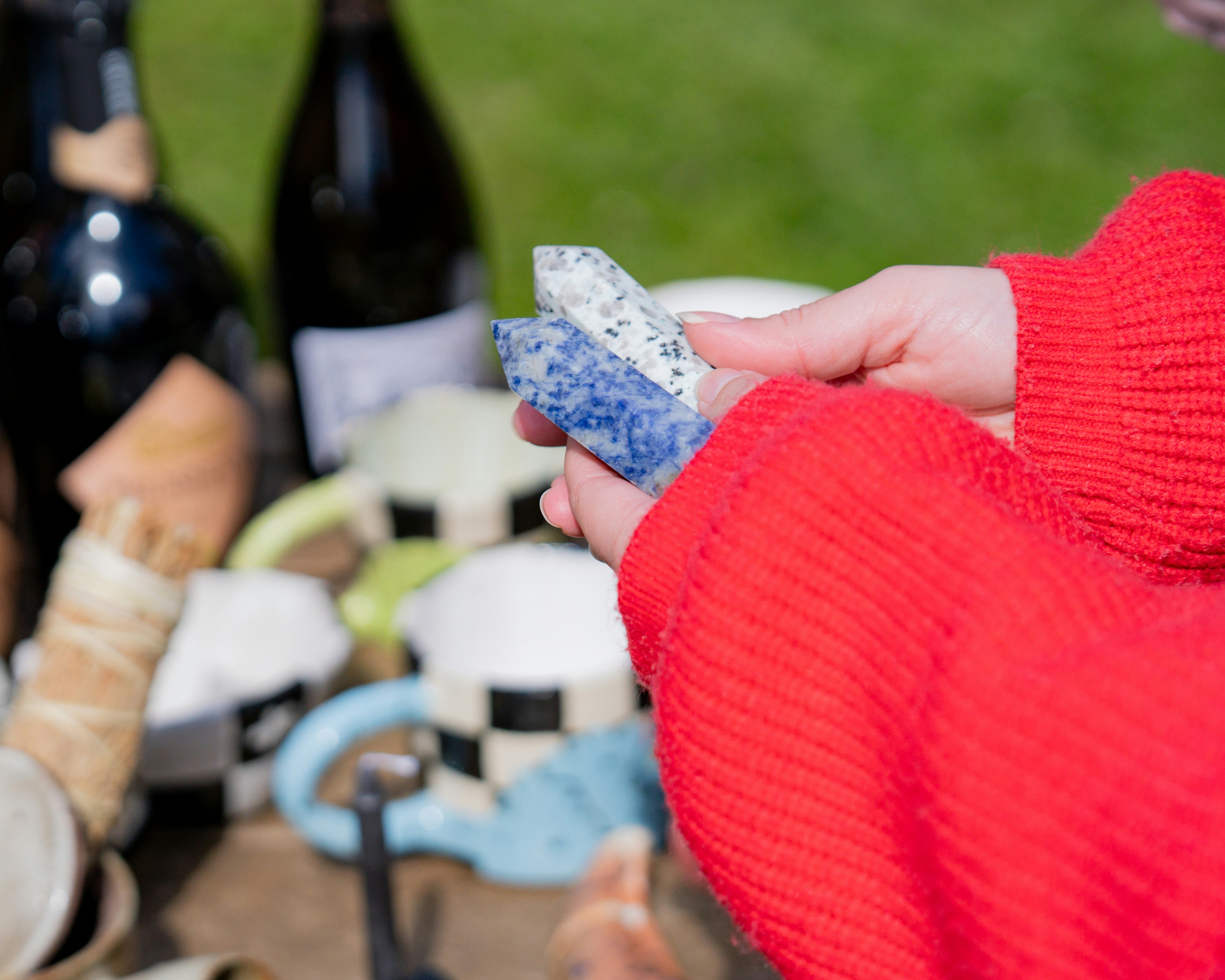 Hands Crafting Concrete Surprises: A Cozy Charcuterie Moment