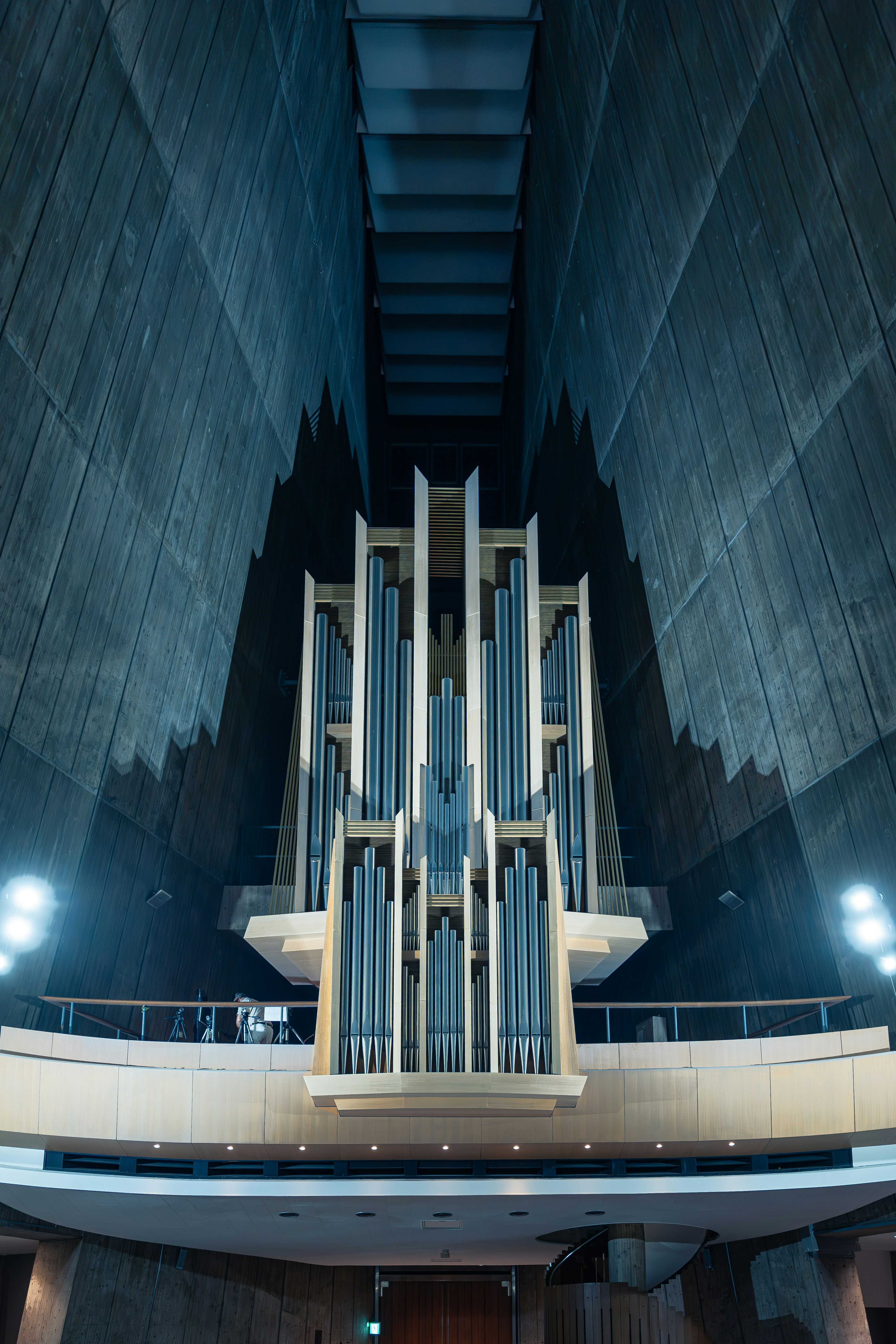 Organ Pipes Ascend in a Cathedral of Steel