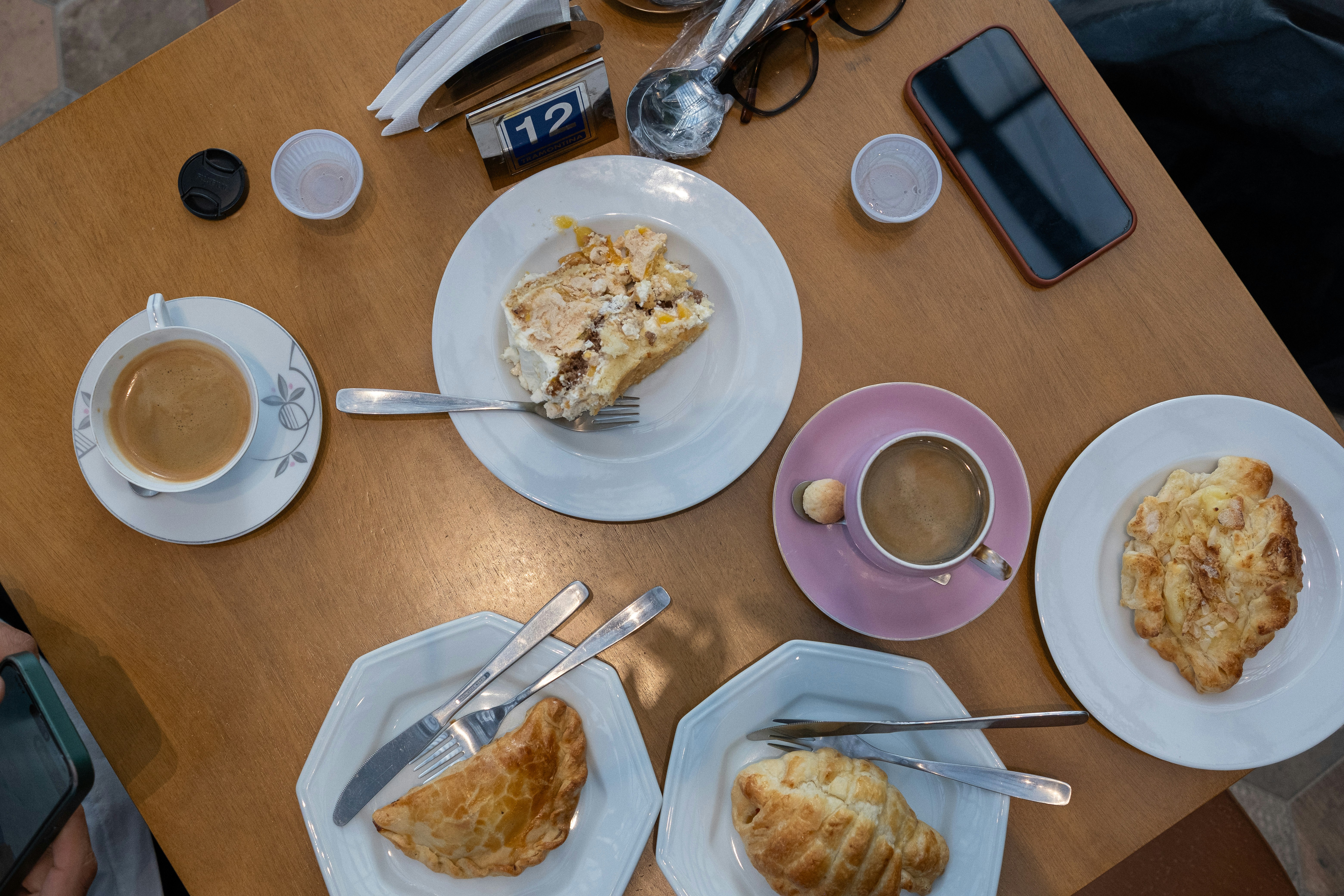 Table of Treats: A midday pastry spread