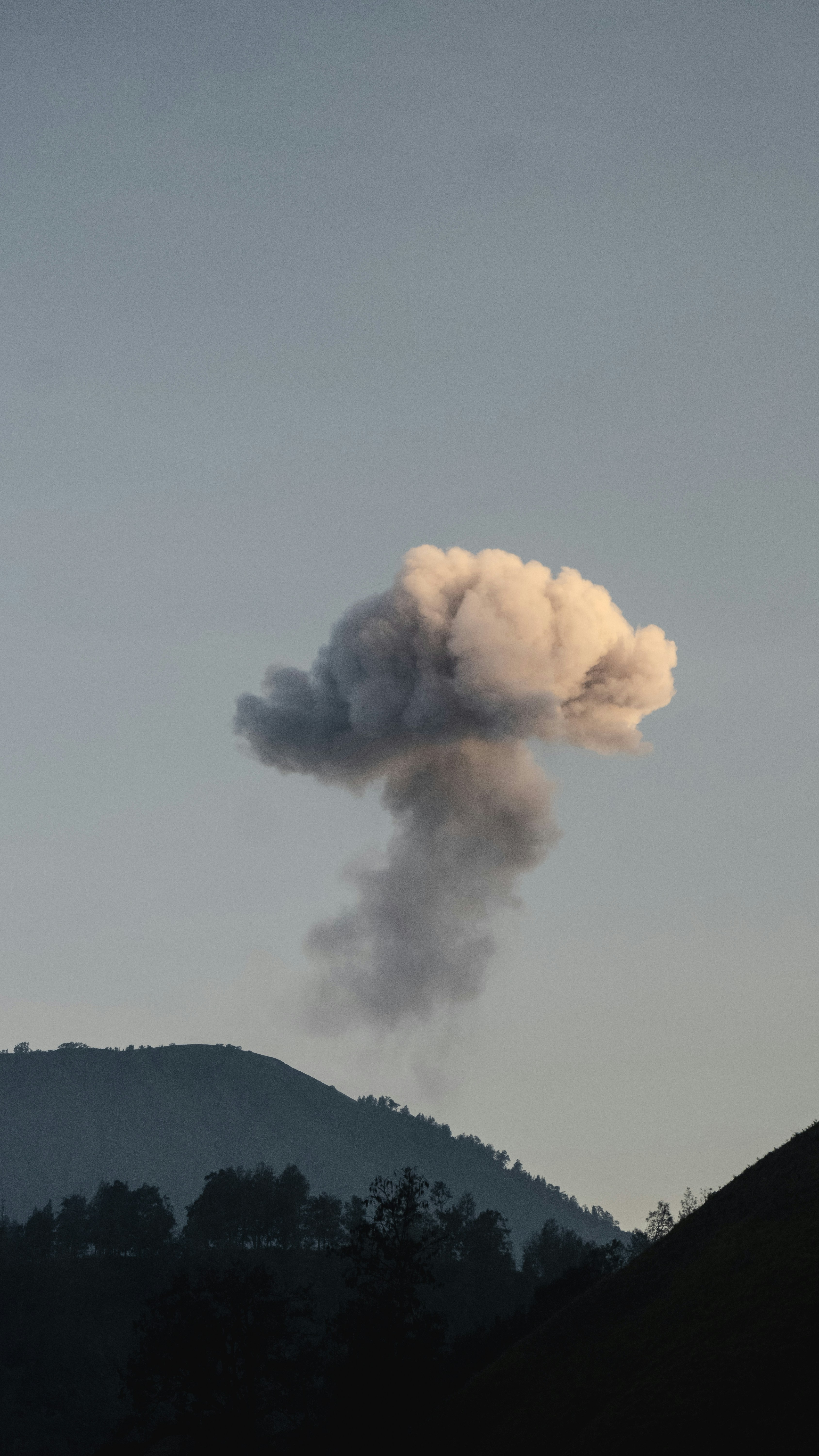 Smoke Ghost Rising Over Valley Ridge
