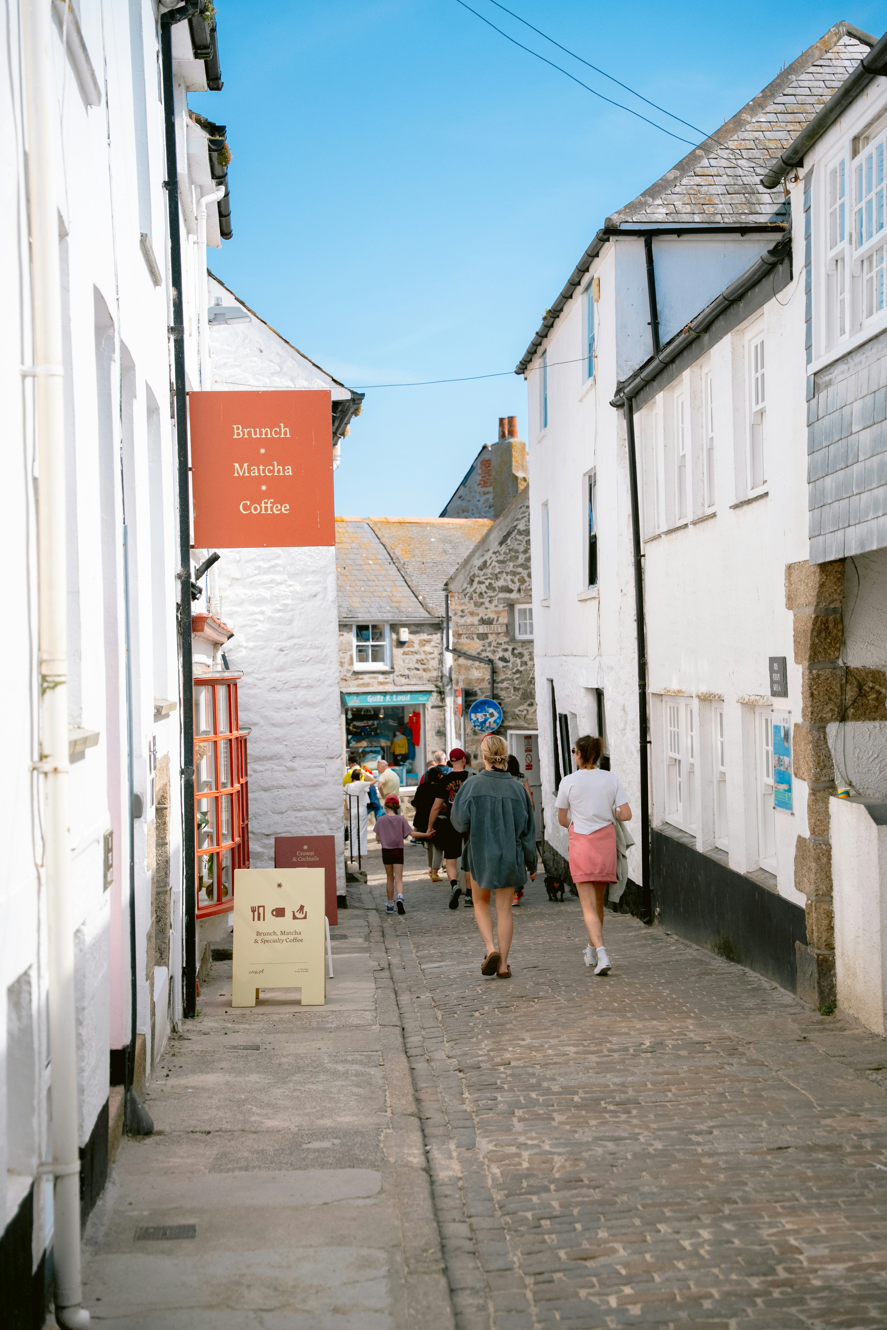 Cobbled Lane to a Quiet Café