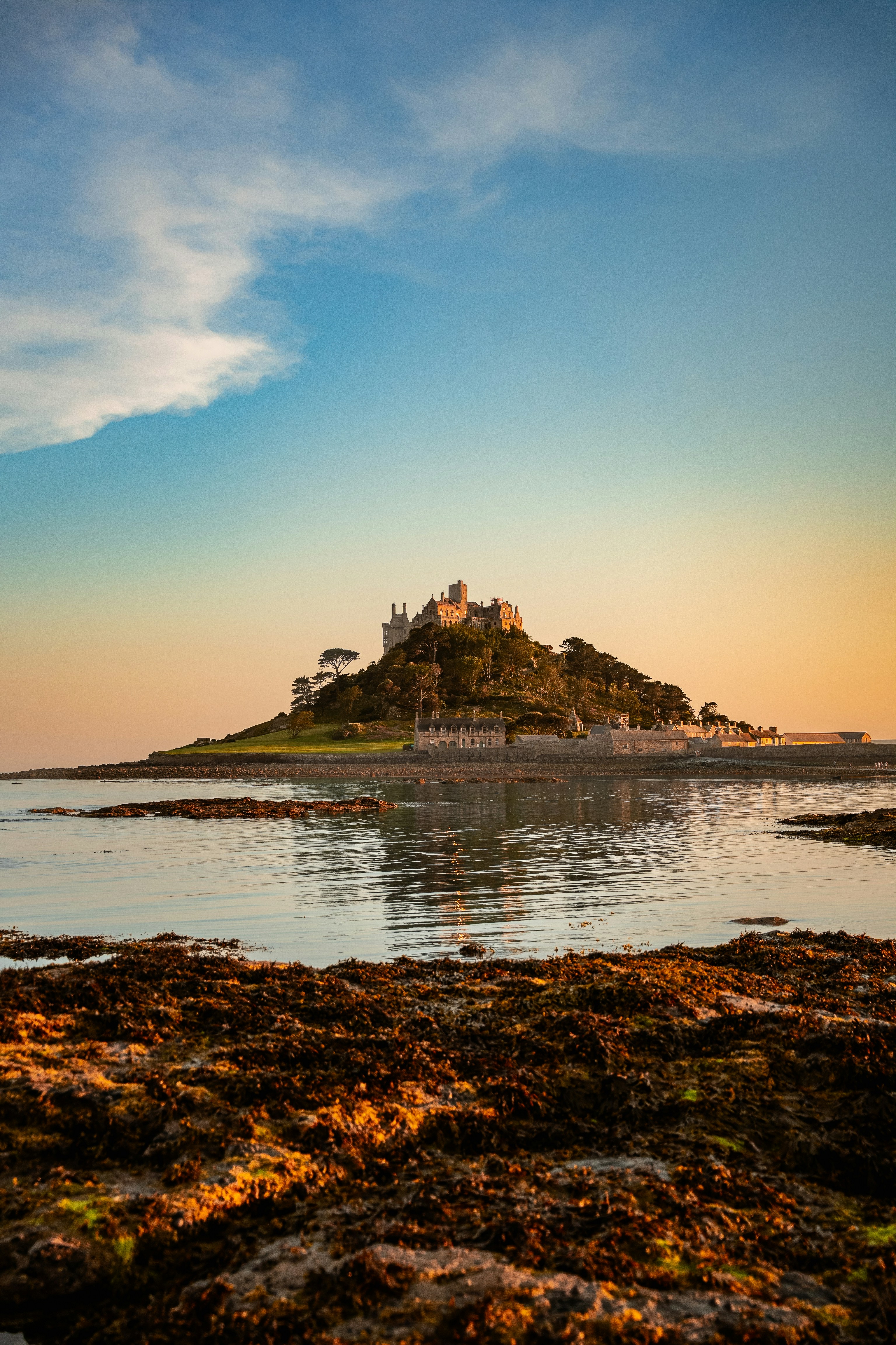 Castle on the Isle at Sunset