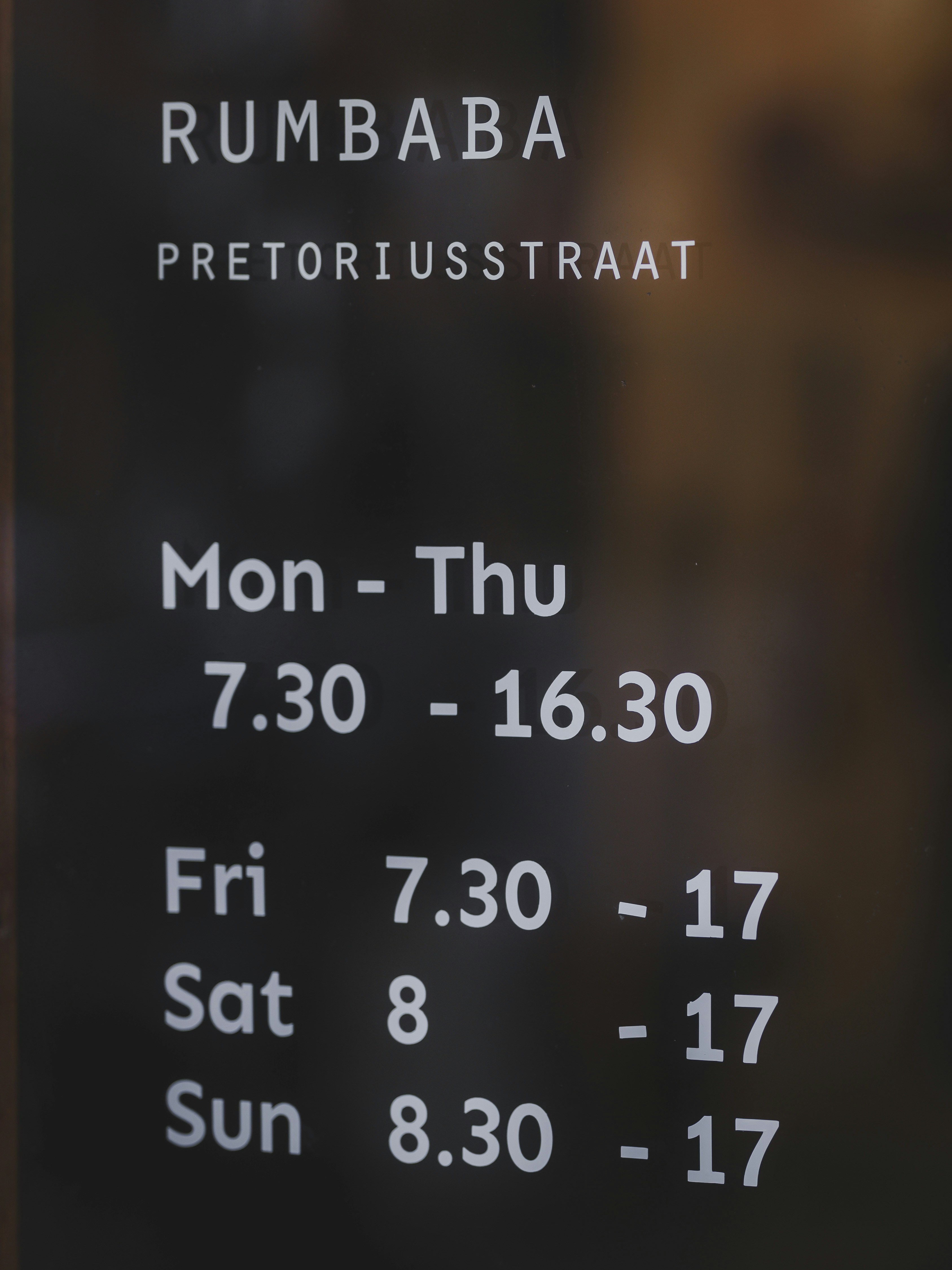 opening time on a door