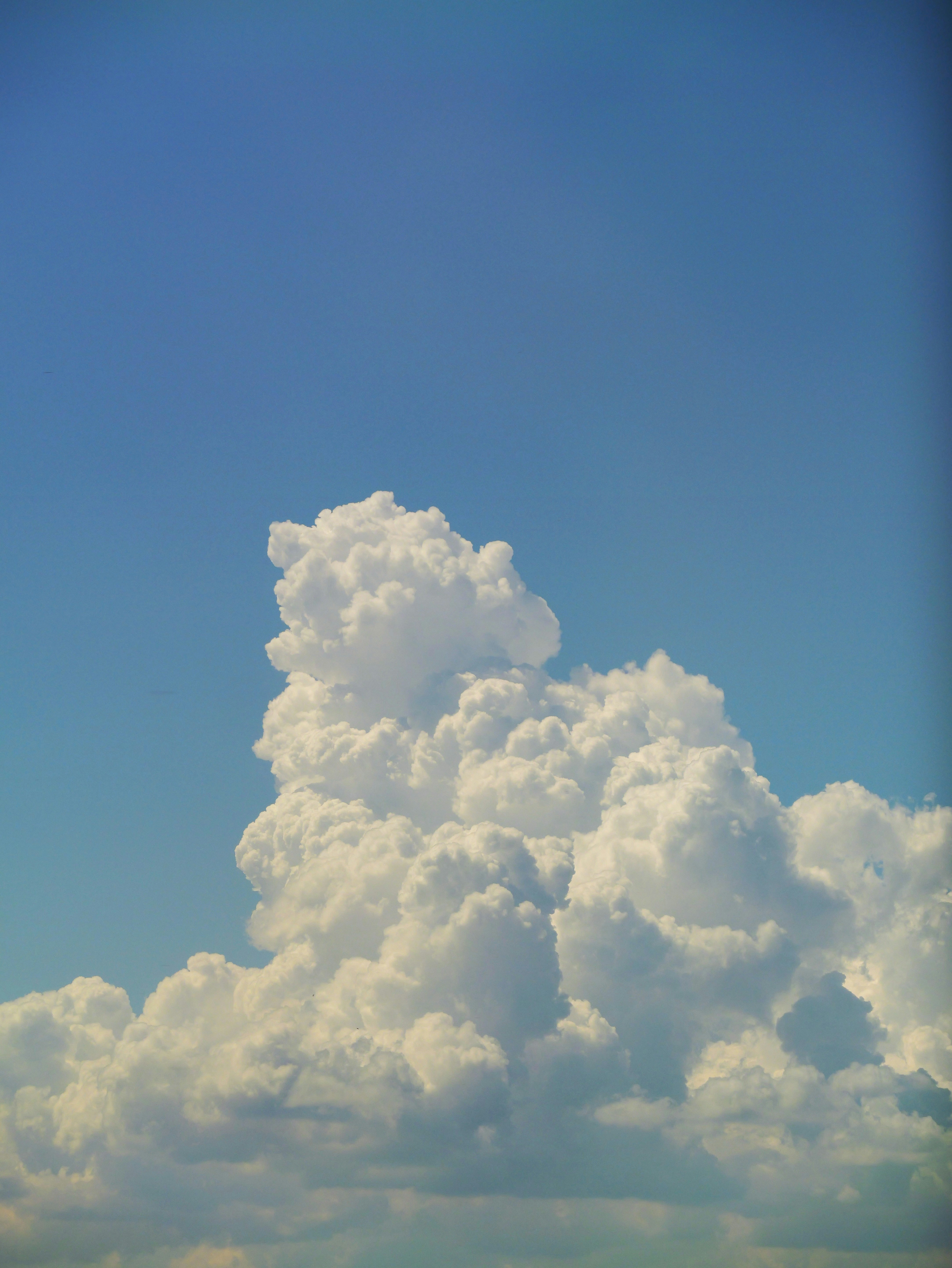 Cloud Column Reaching into a Clear Sky