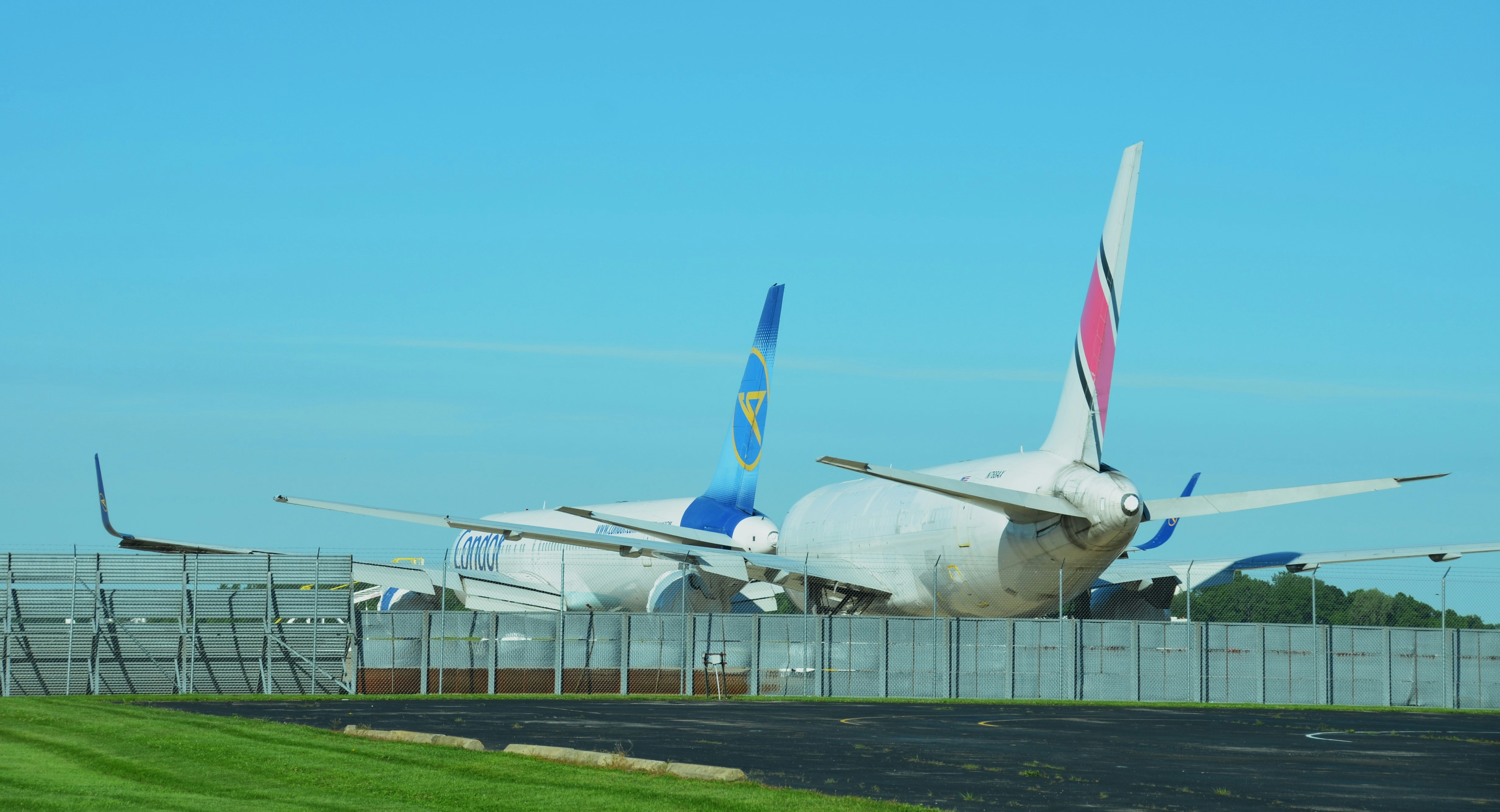 Wings on the Fence: Abandoned Jet at the Edge of the Runway