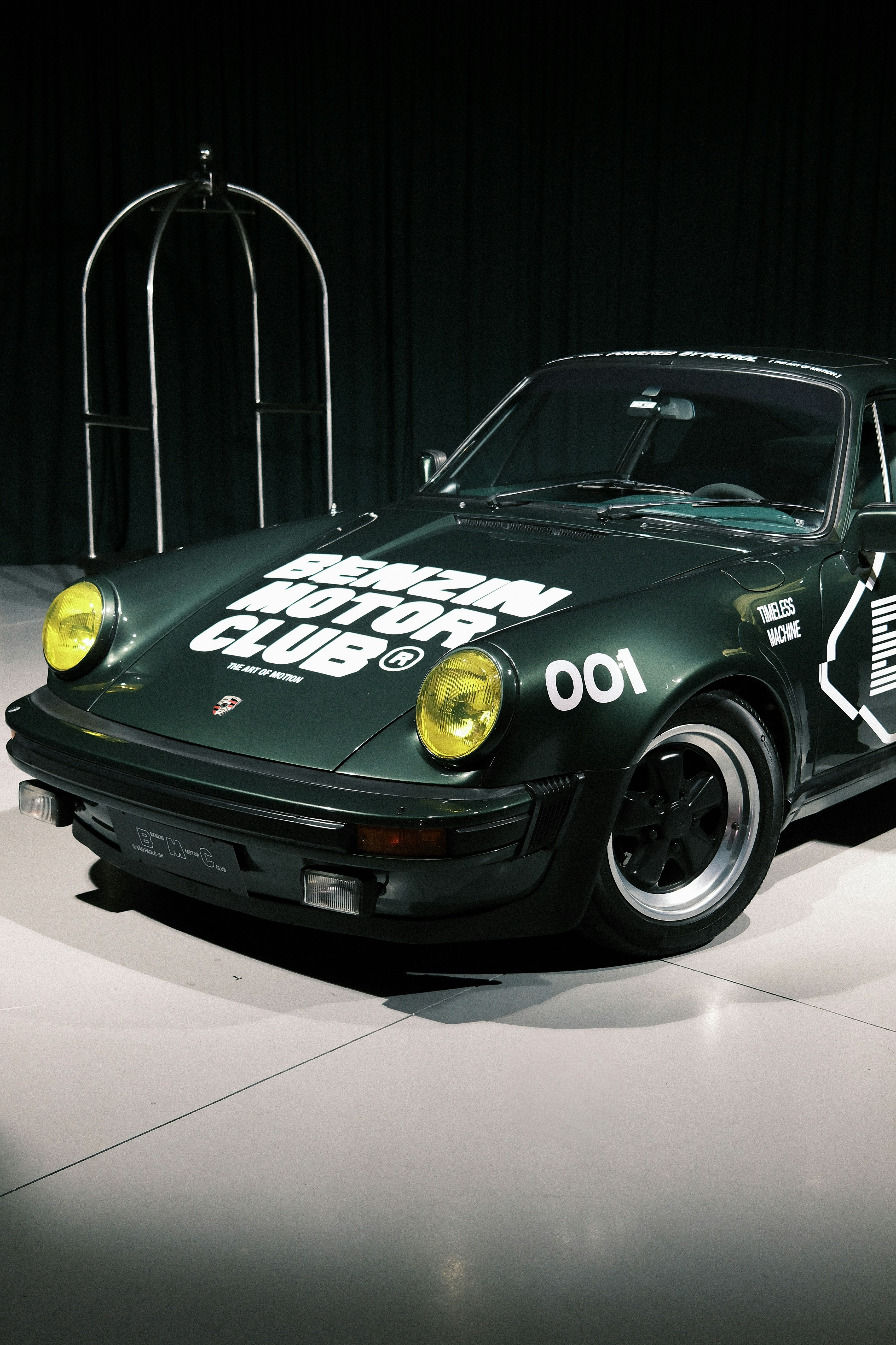 Green Porsche on Display: Legacy of the Beastly Racer