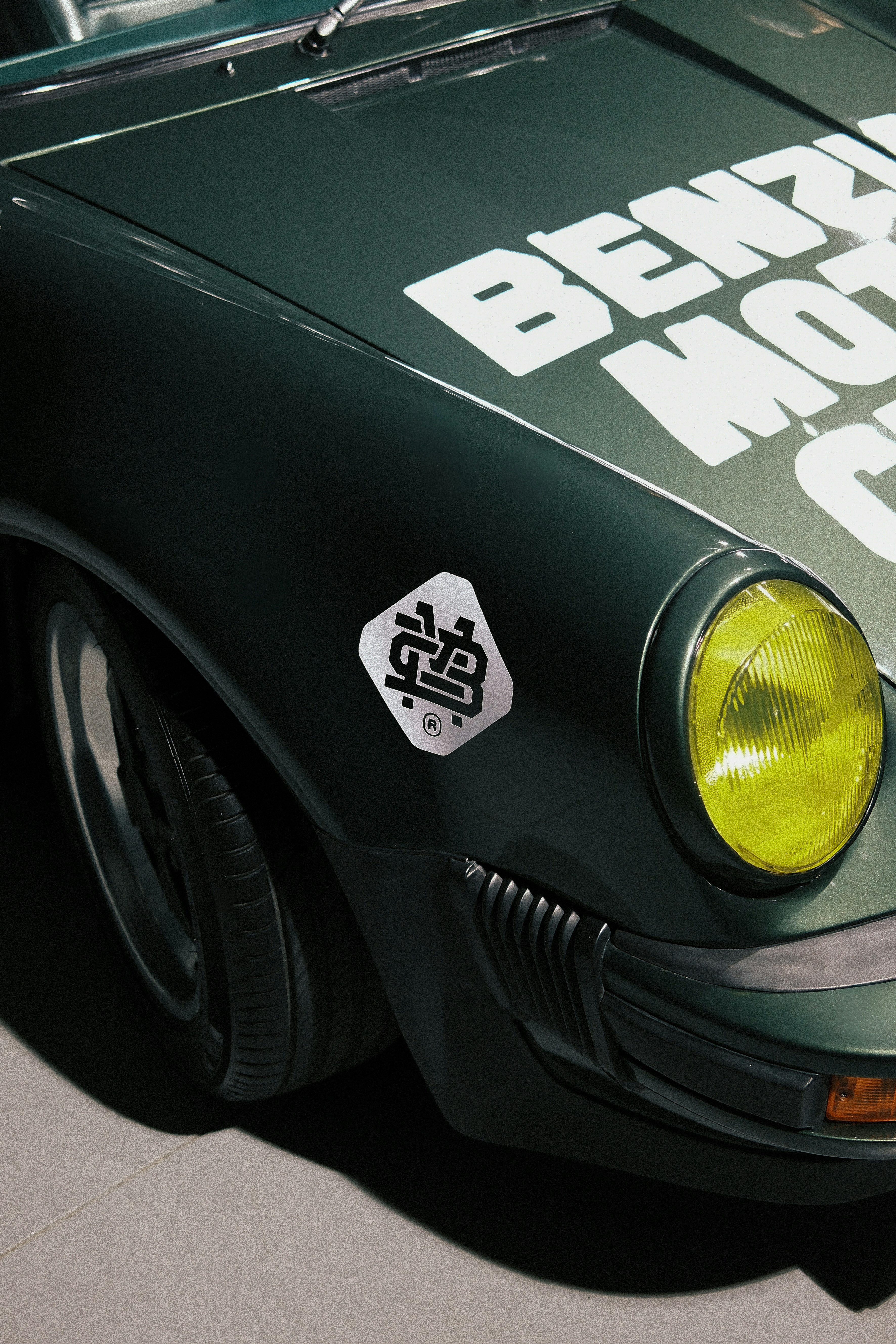 Racing Green Porsche Shadow: The Headlight Gaze