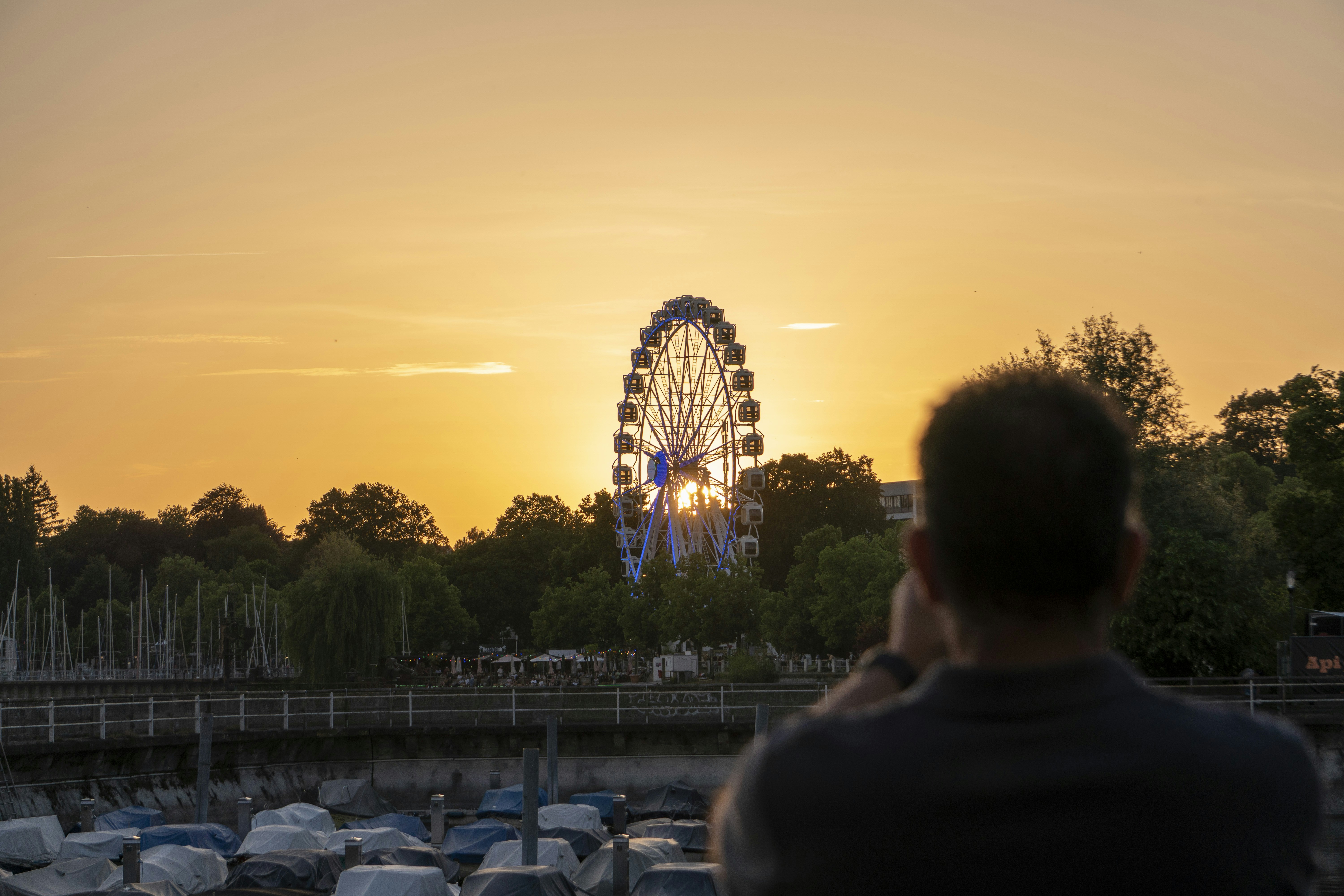 Sunset Rendezvous with the Ferris Wheel
