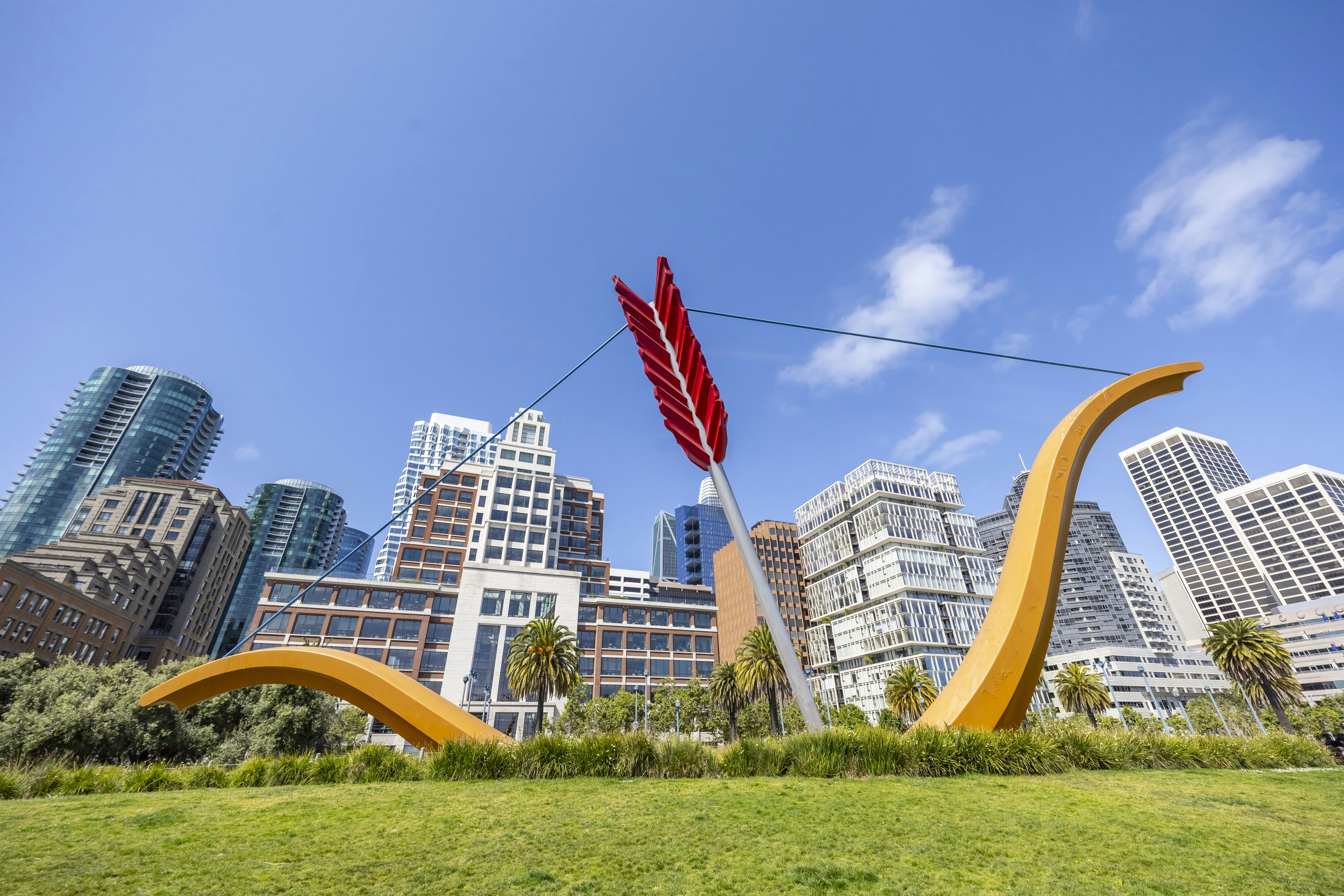 City Sculptures: Arrows, Curves, and Skyscrapers
