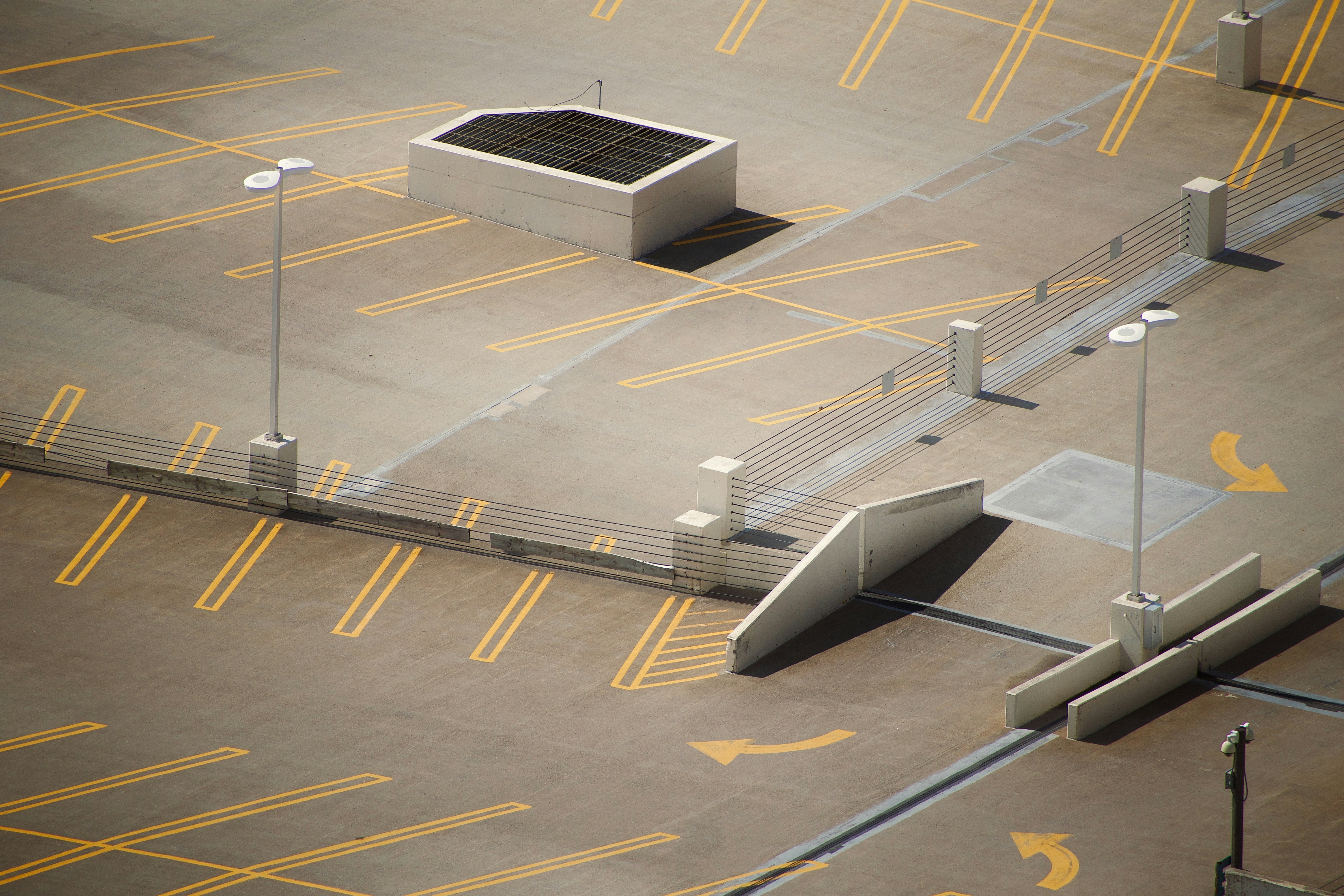 Geometric Parking Lot Lines from an Aerial Perspective