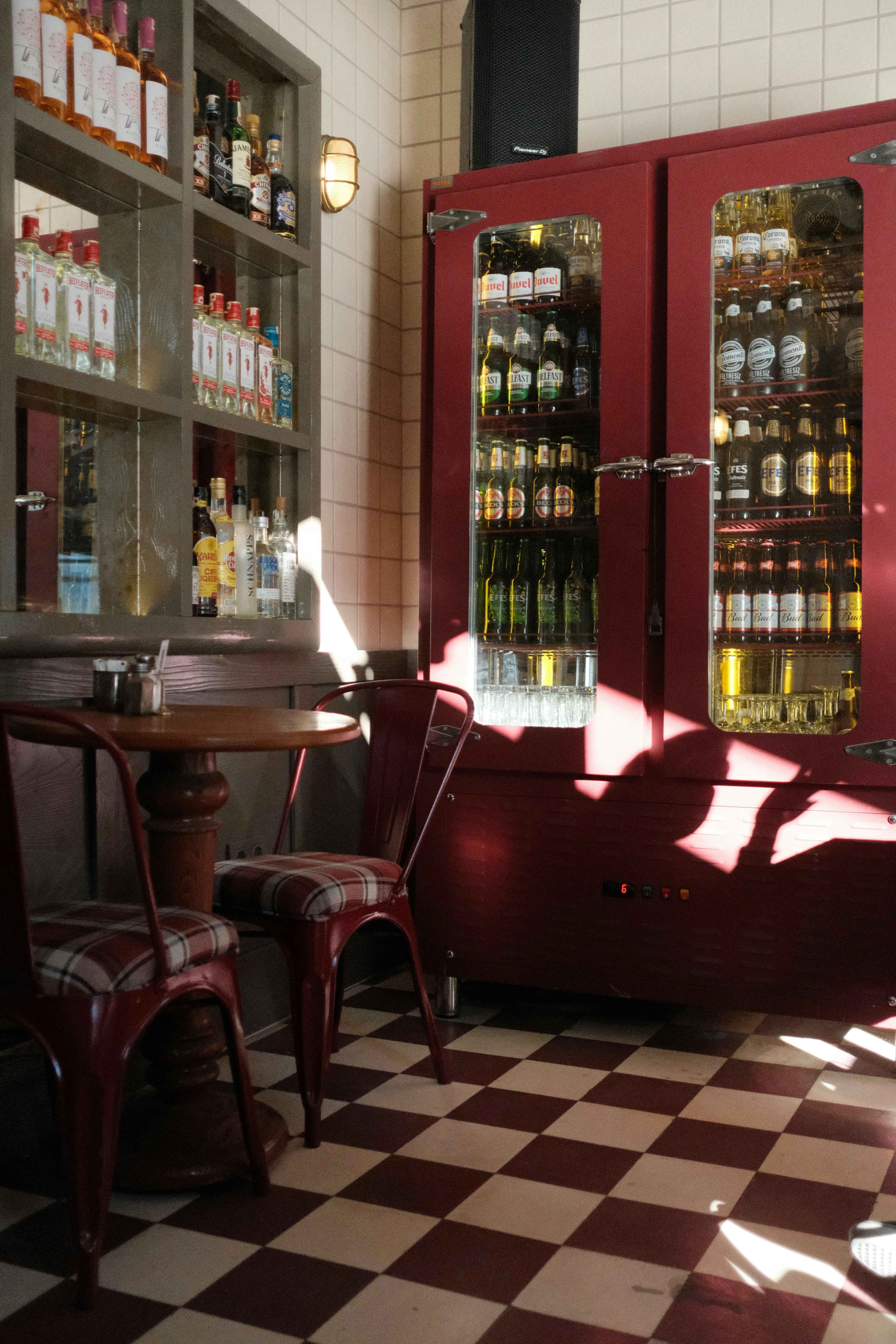 Sunlit Spirits at the Checkerboard Counter