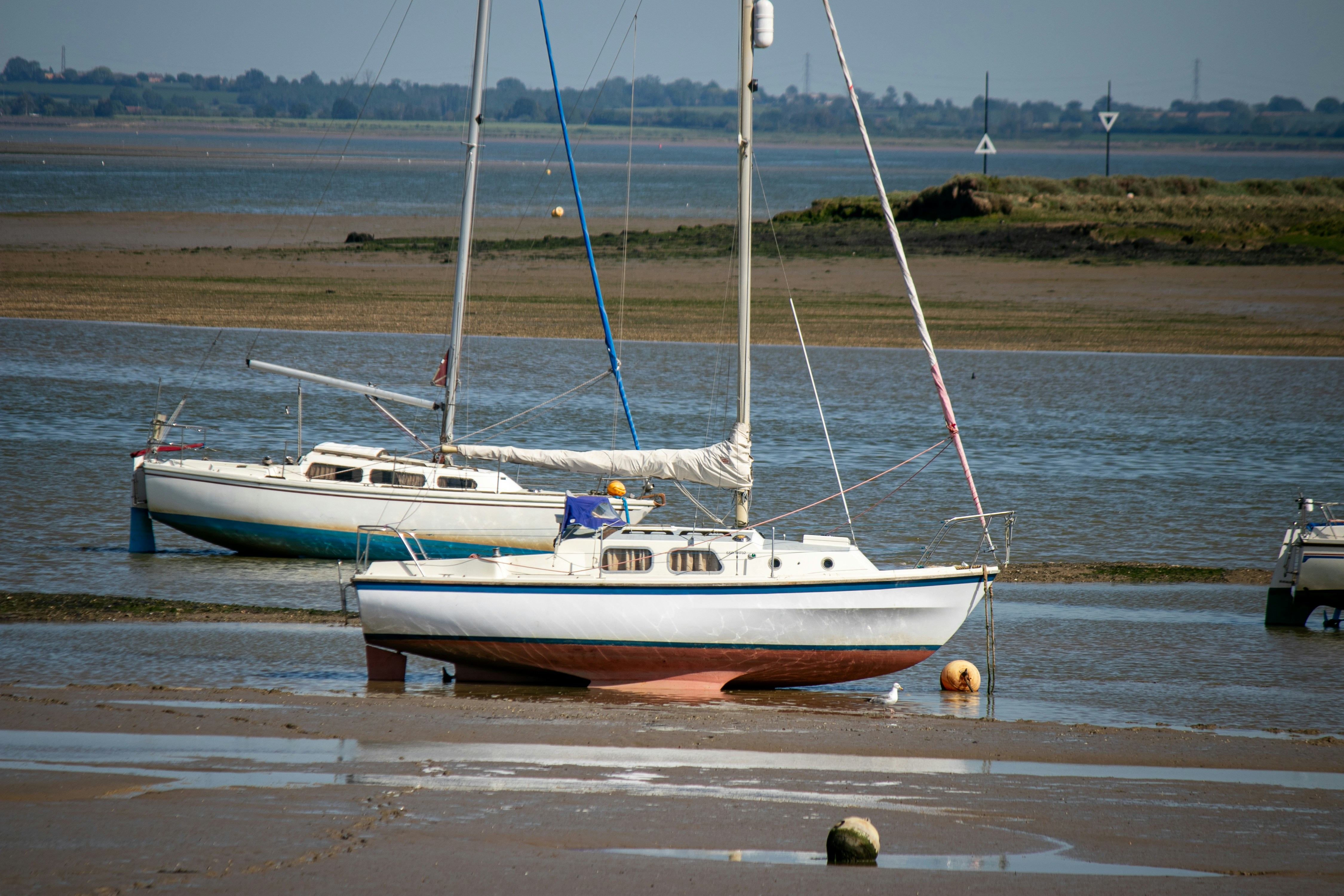 Dockside Sails at Low Tide