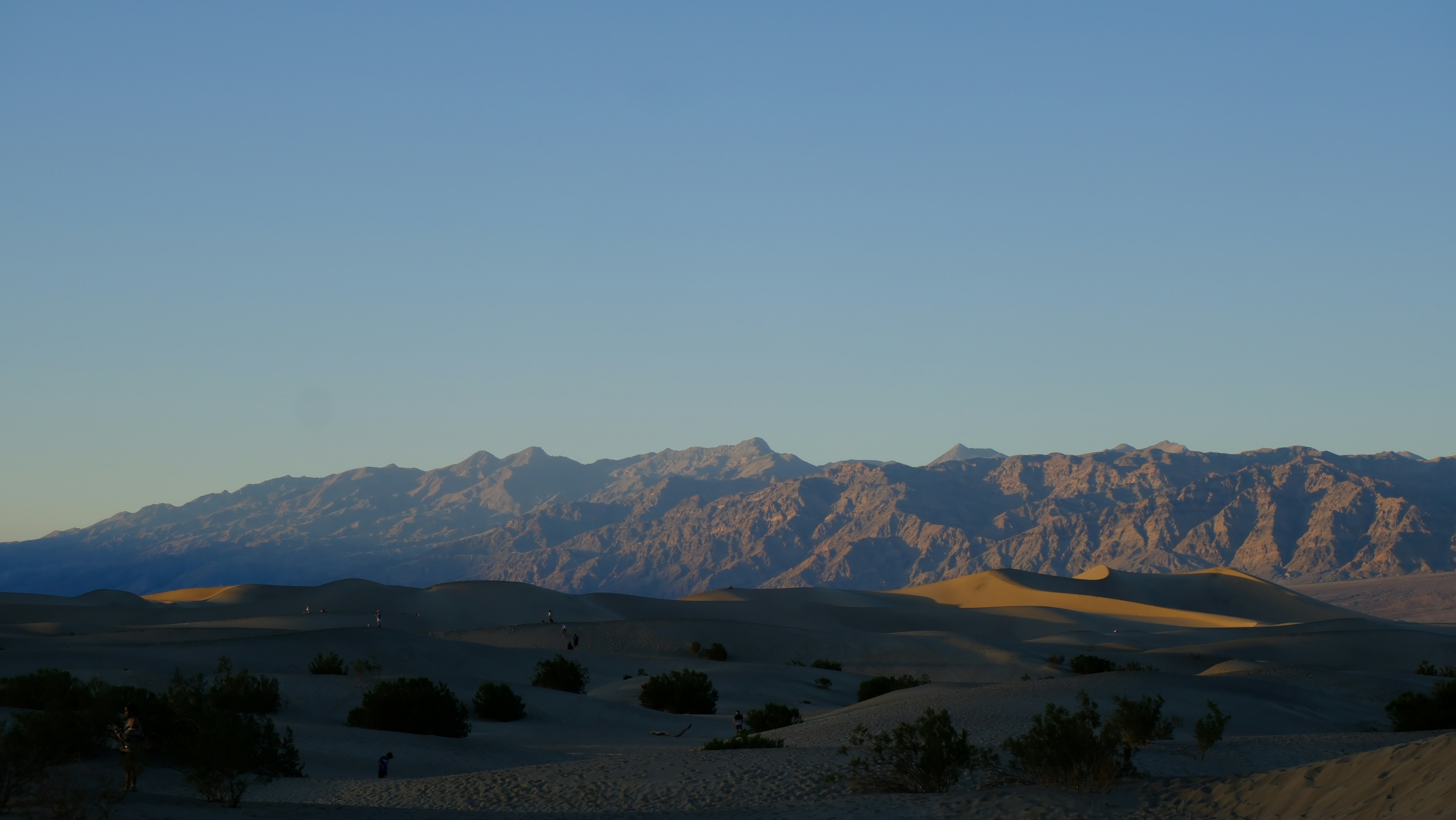 Dune Line at Dusk: Silhouetted Peaks Over Quiet Sands