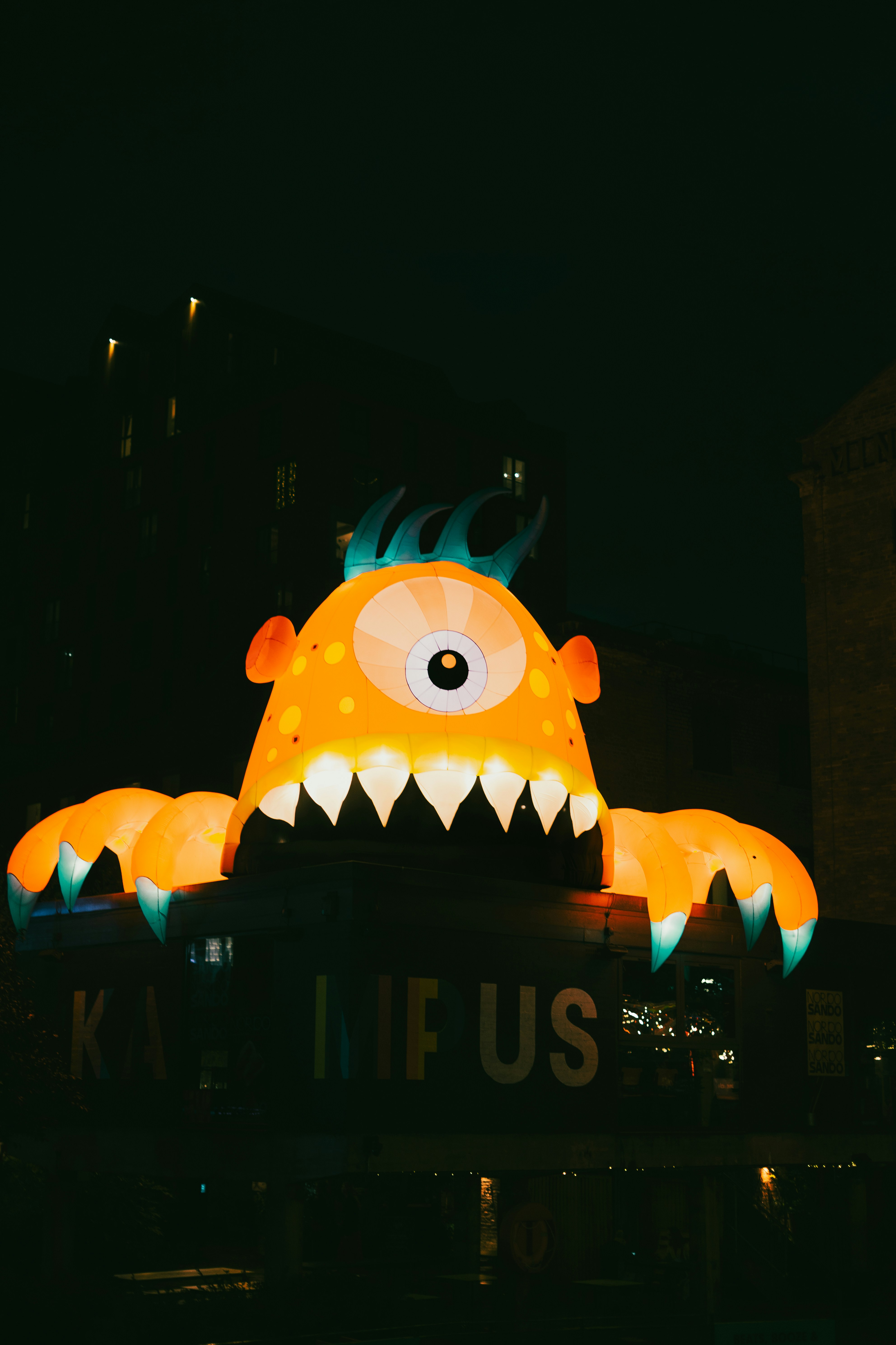 Night Pulse: The One-Eyed Monster Illuminates the City