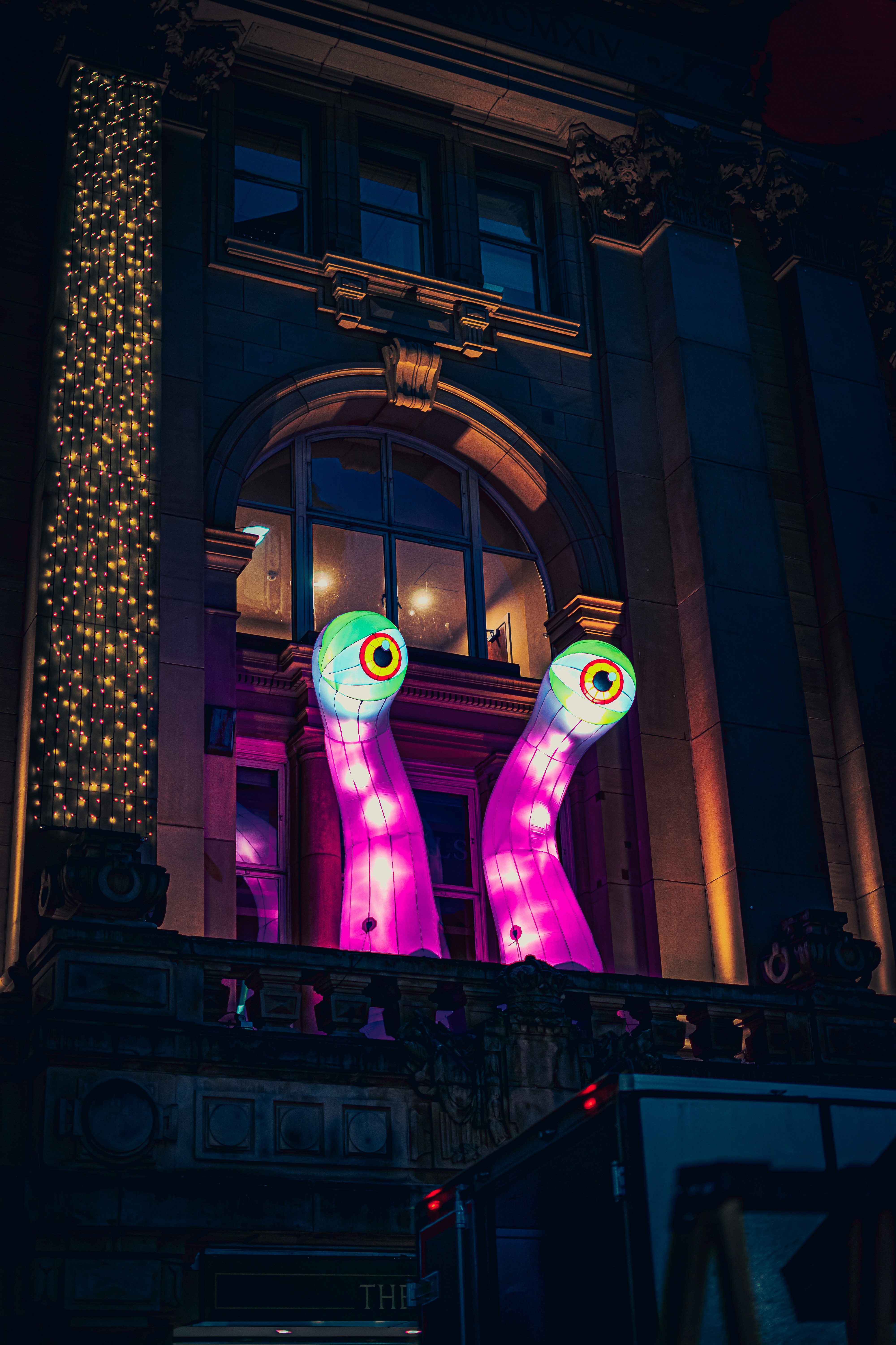 Neon Serpents on a Velvet Night