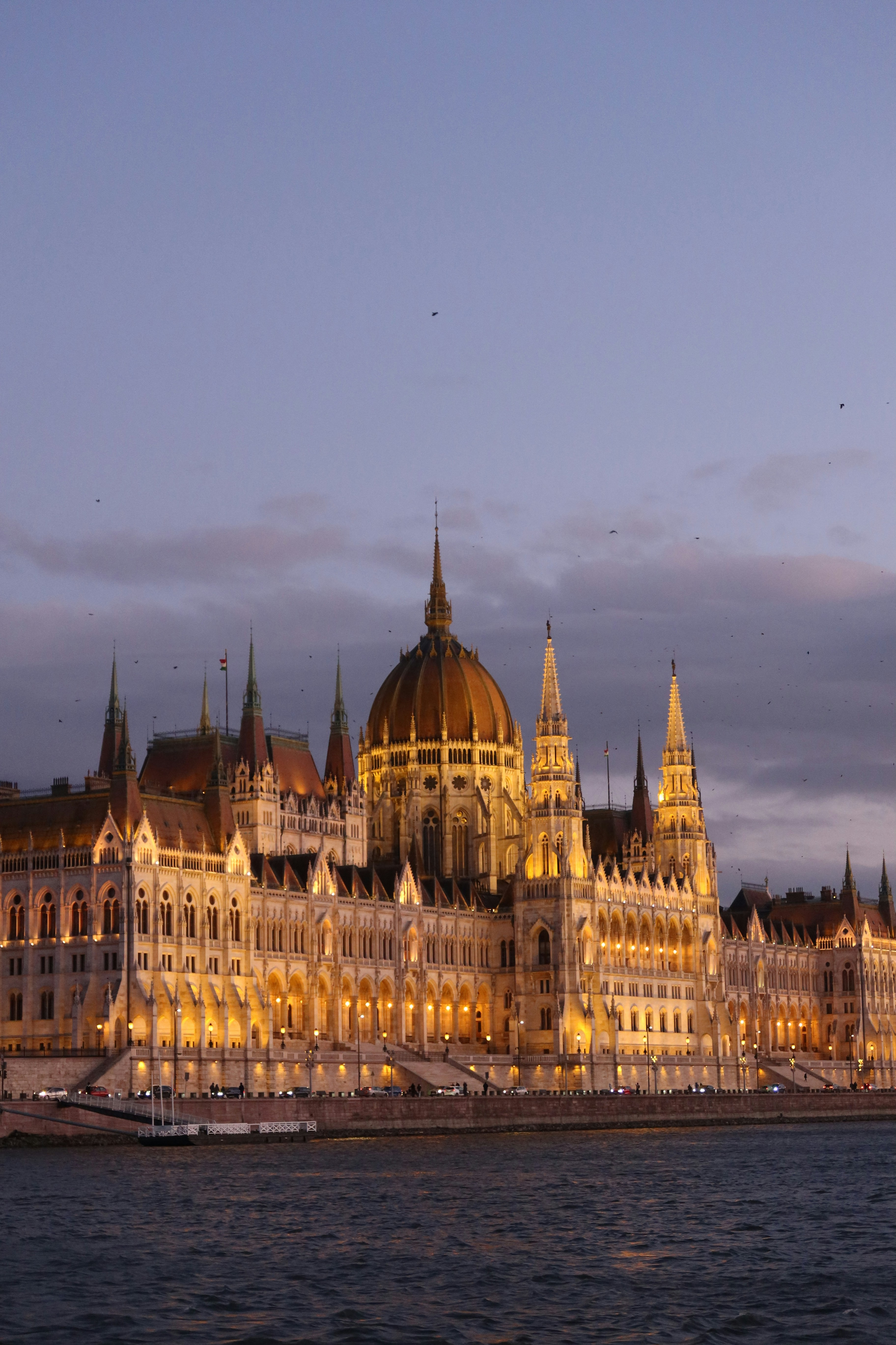 Golden Hour Parliament Skyline over the Danube