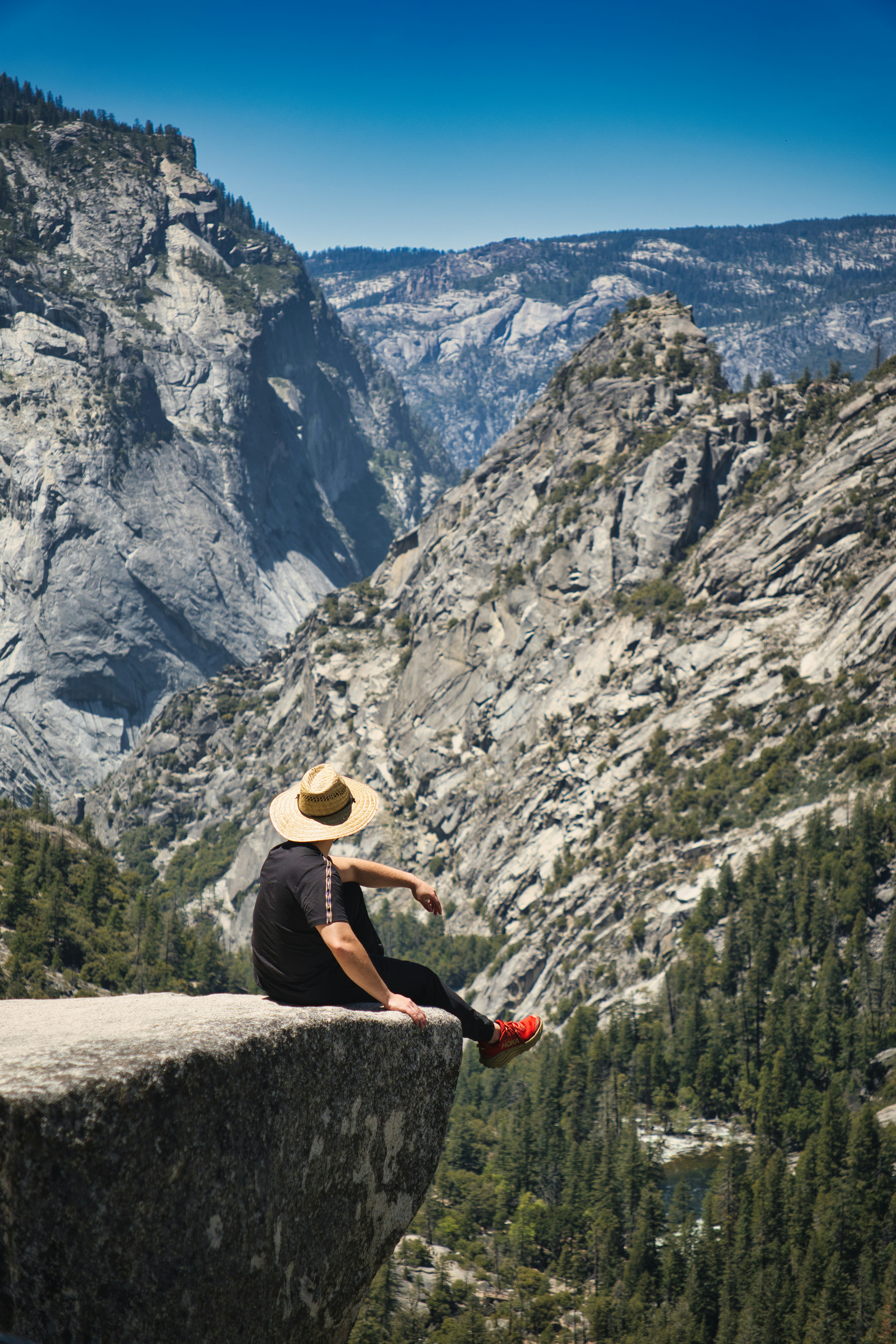 Edge of Silence: A Solo Moment on Granite