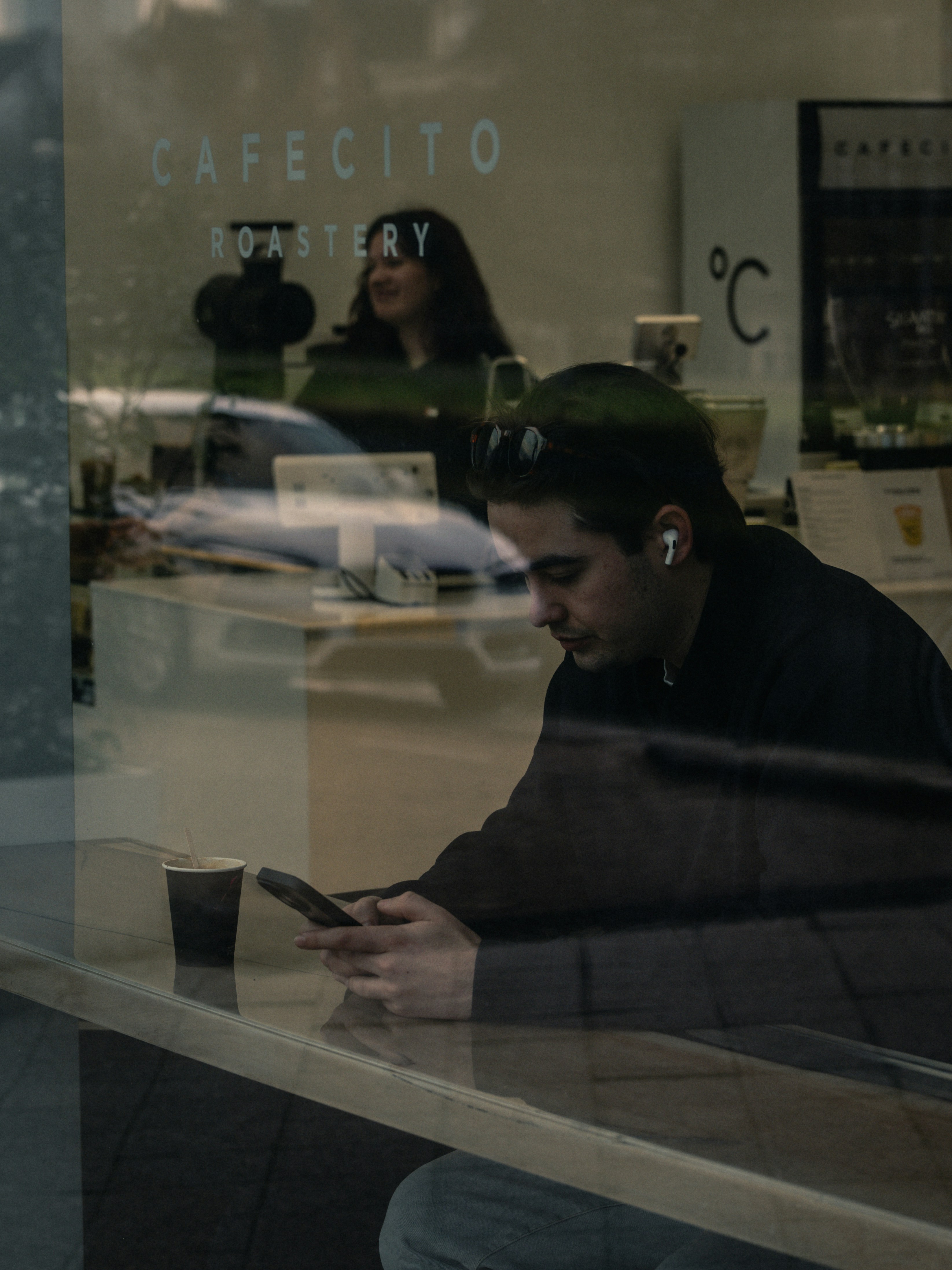 man checking his phone