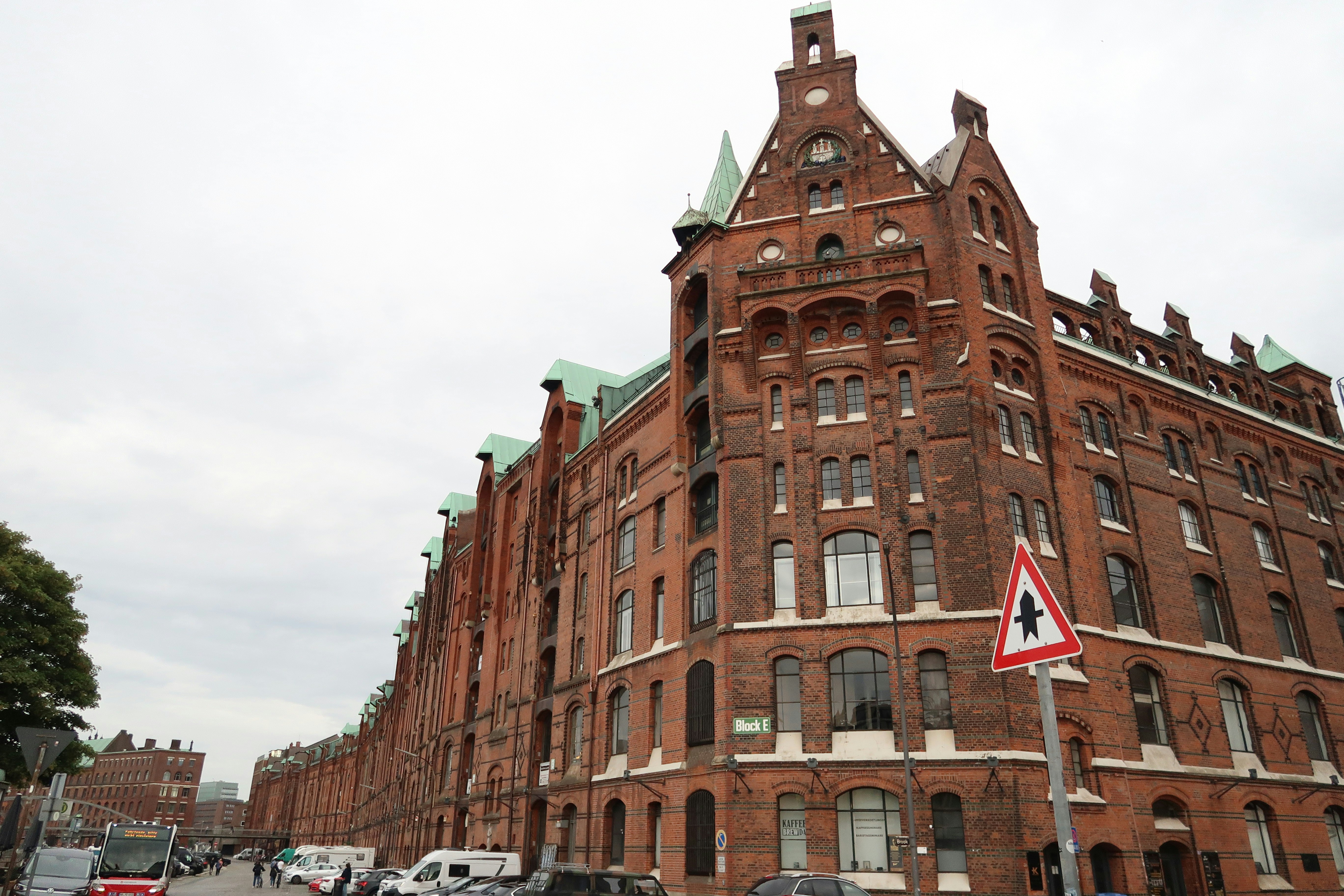 Brick Waterfront: A Historic Warehouse Rises Along the Street