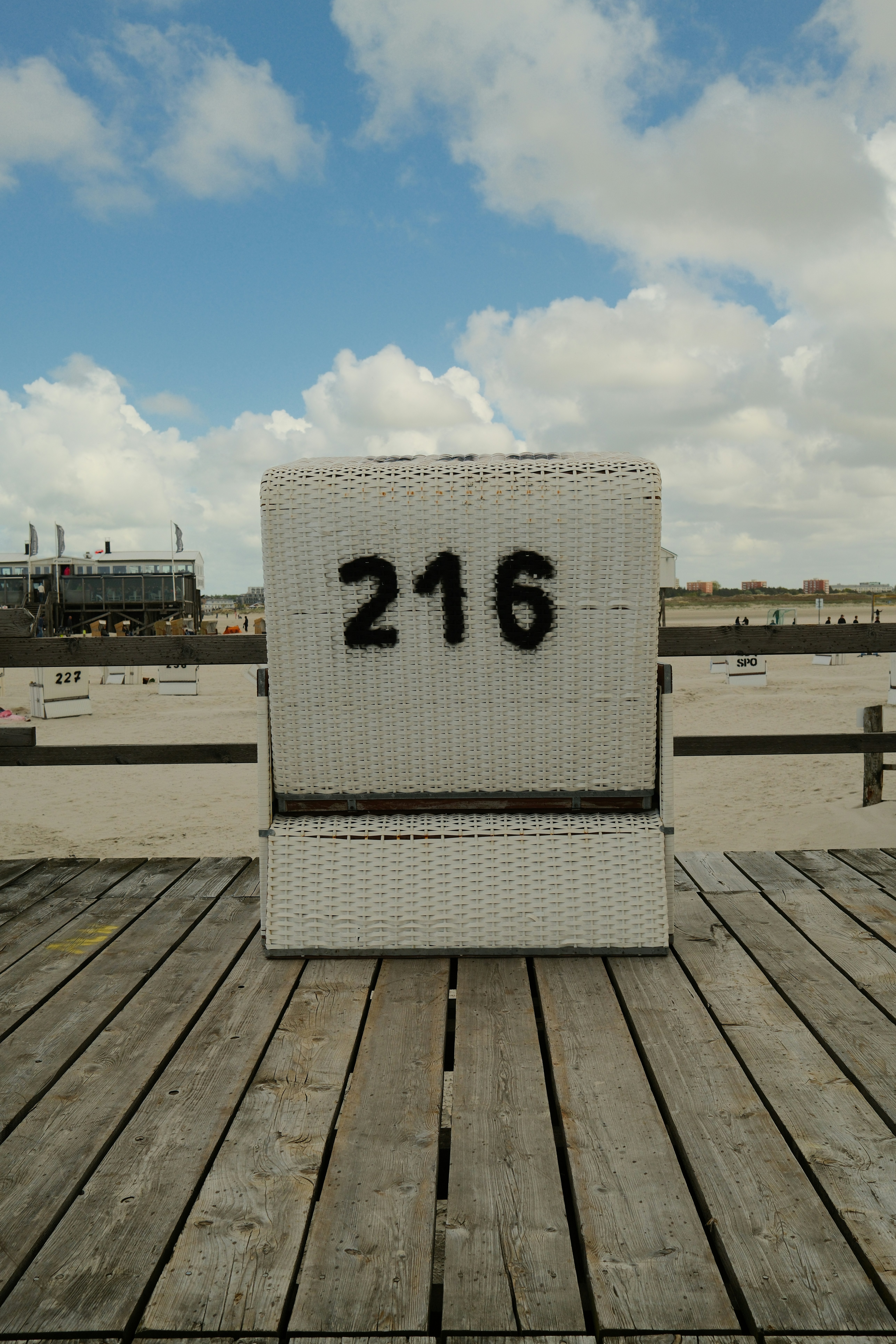 Lifebuoy Seat 216: A Quiet Moment on the Beach Boardwalk