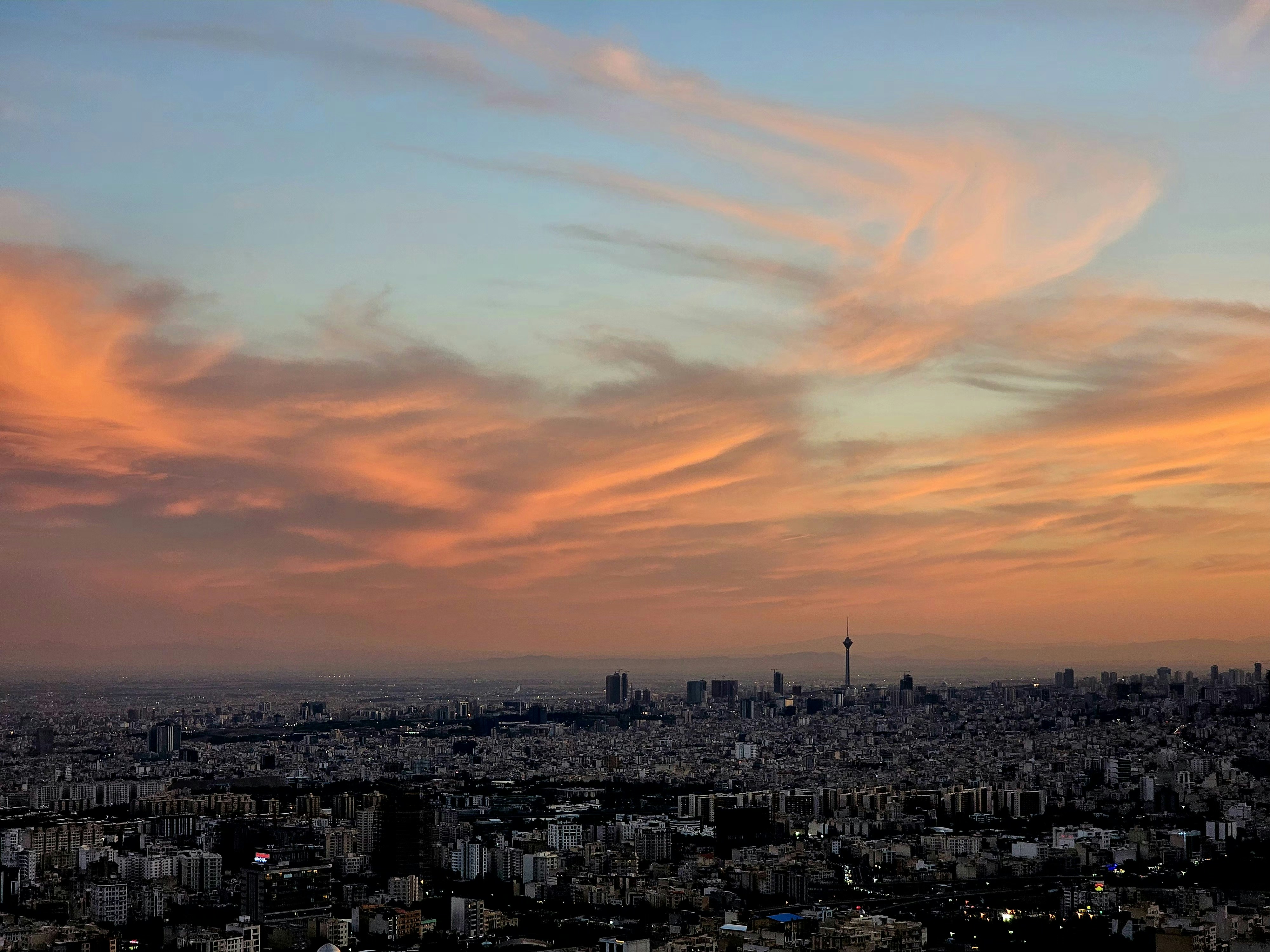 Dusk Over the Urban Spine