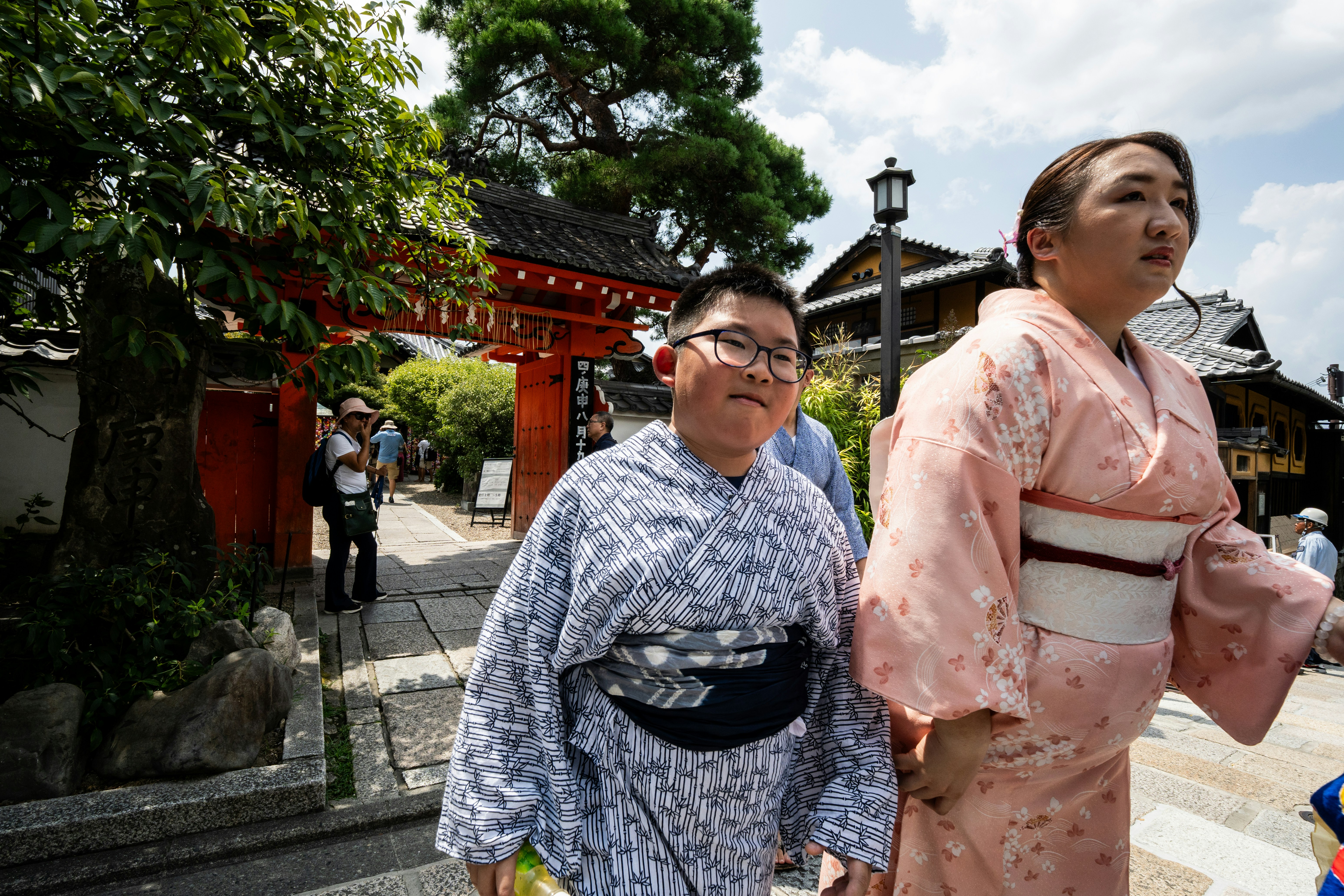 Kimono Parade at a Tucked-Away Temple Lane