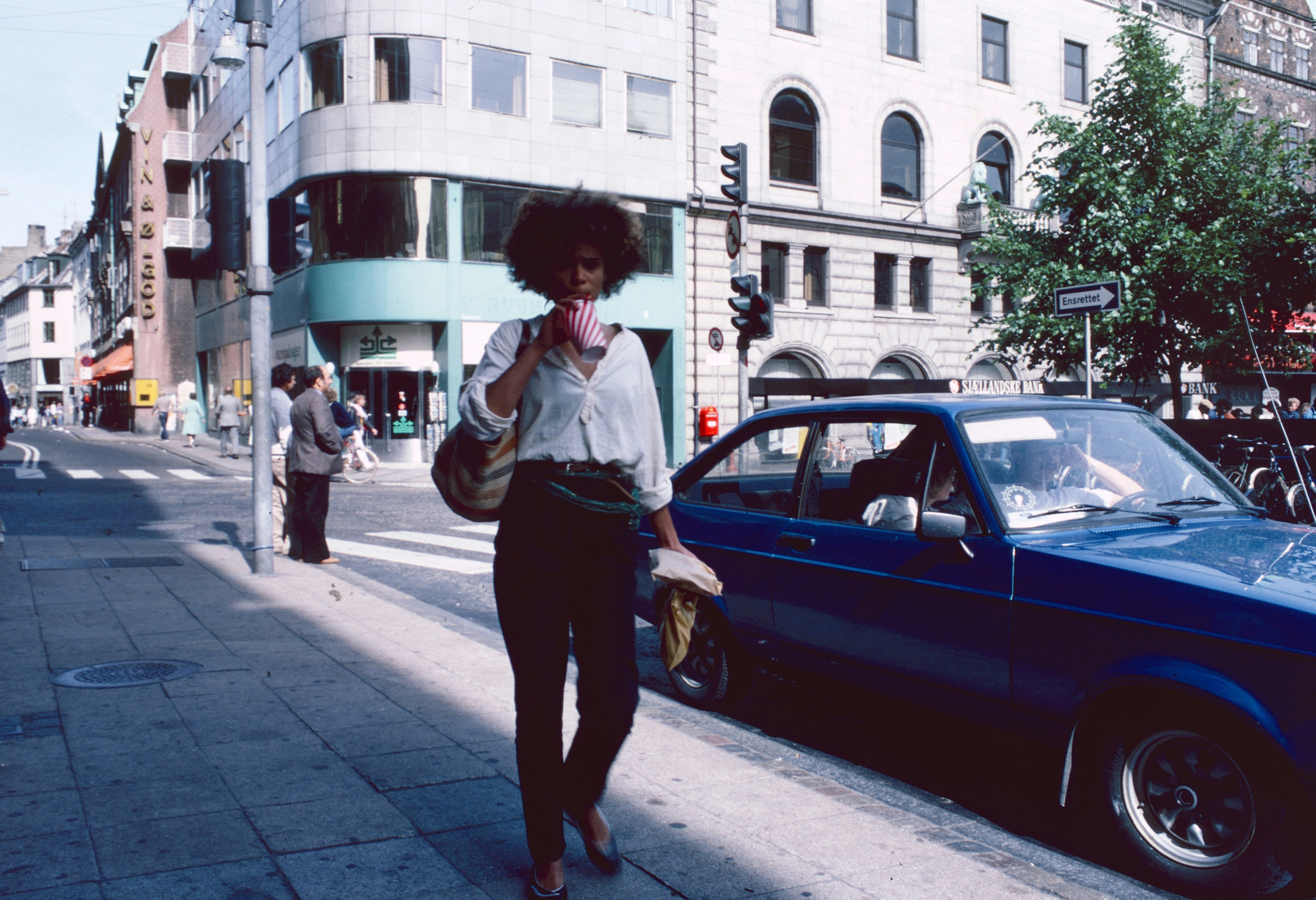 Stride of Color: A Street Portrait in Motion