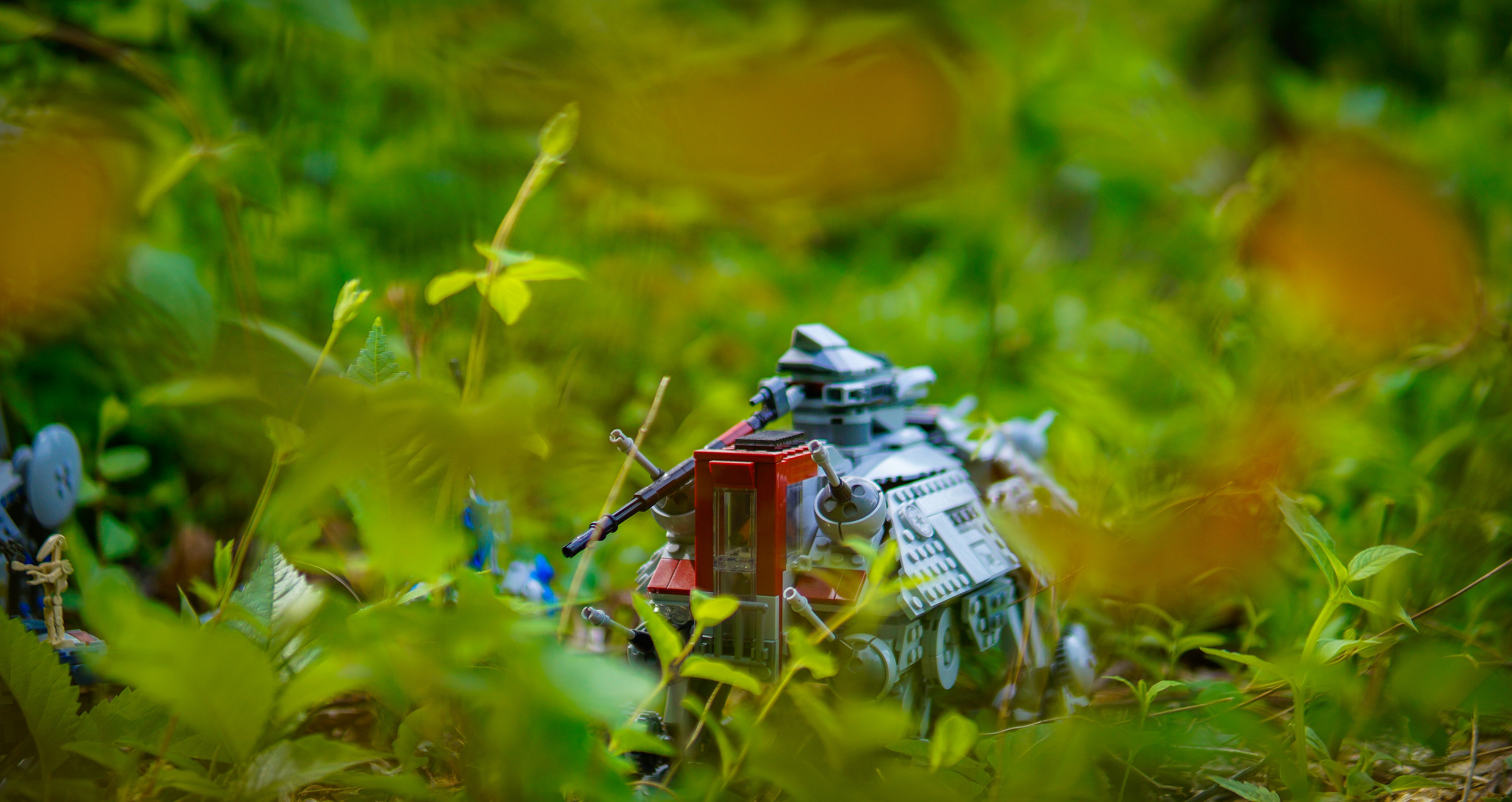 Miniature War Machine in a Field of Foliage