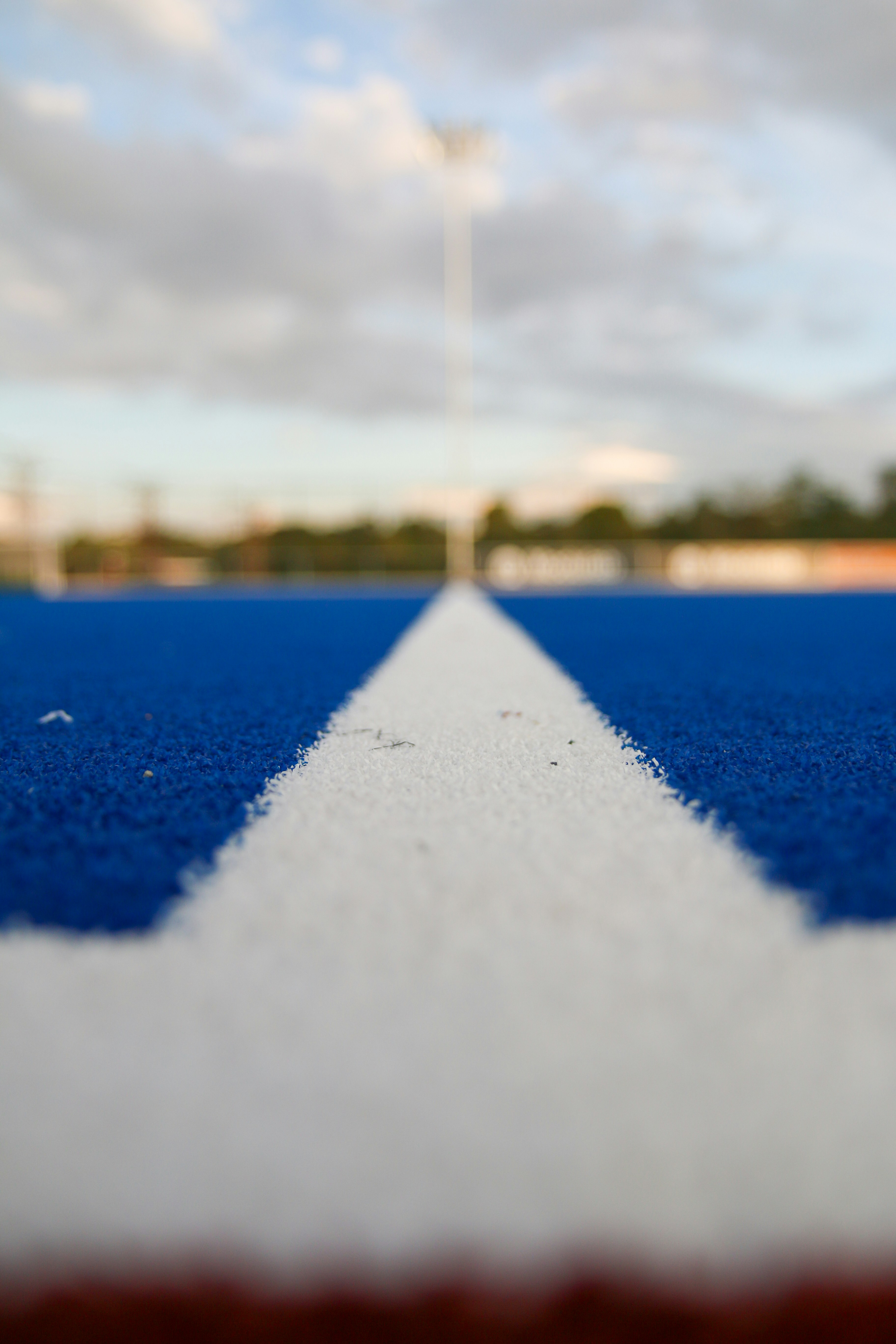 Center Line: A Low-Angle View Down the Track