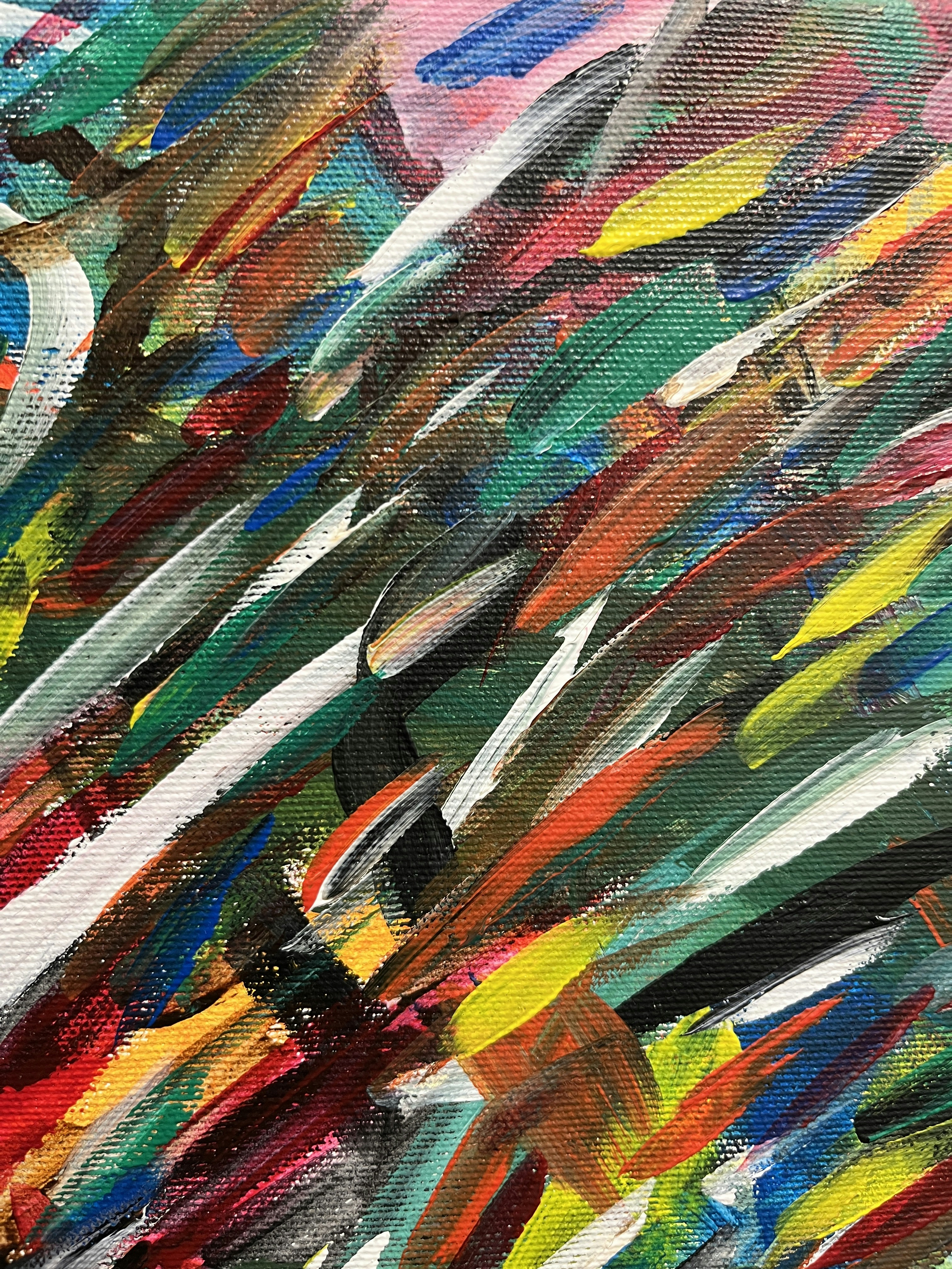 Chromatic Collision: A Burst of Painted Momentum