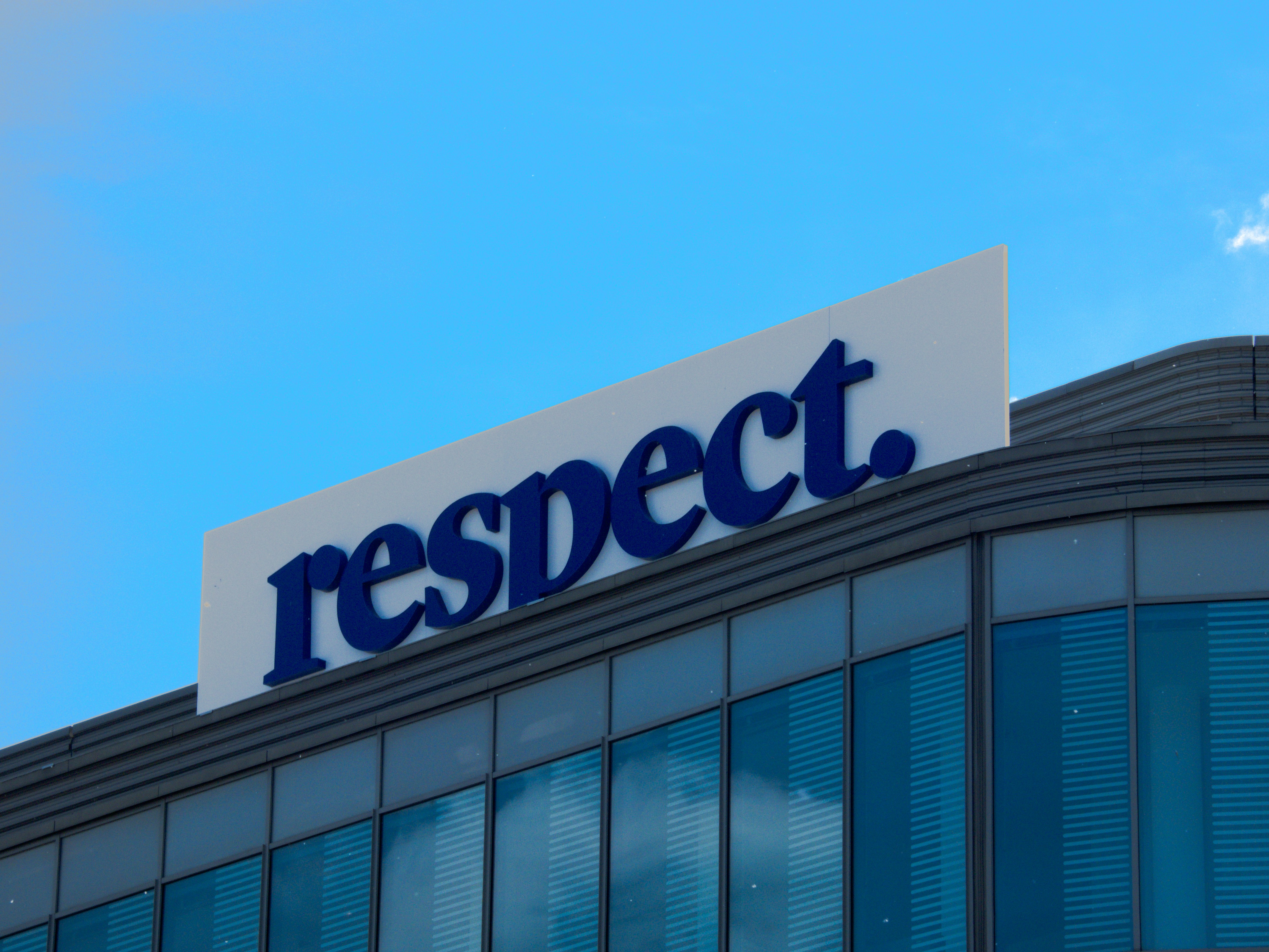 A respect sign in Ostrava