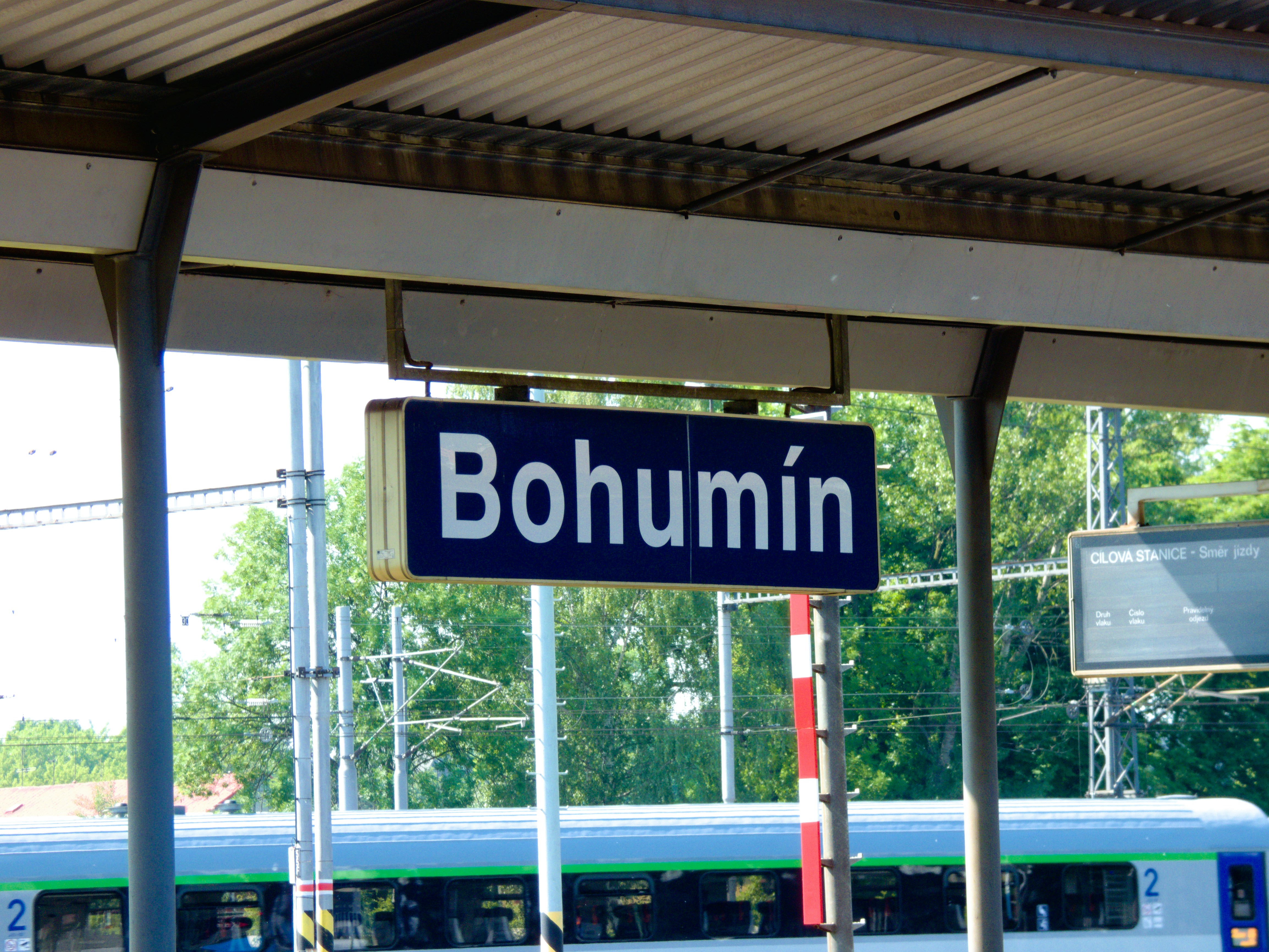 Platform Signage at Bohumin Station