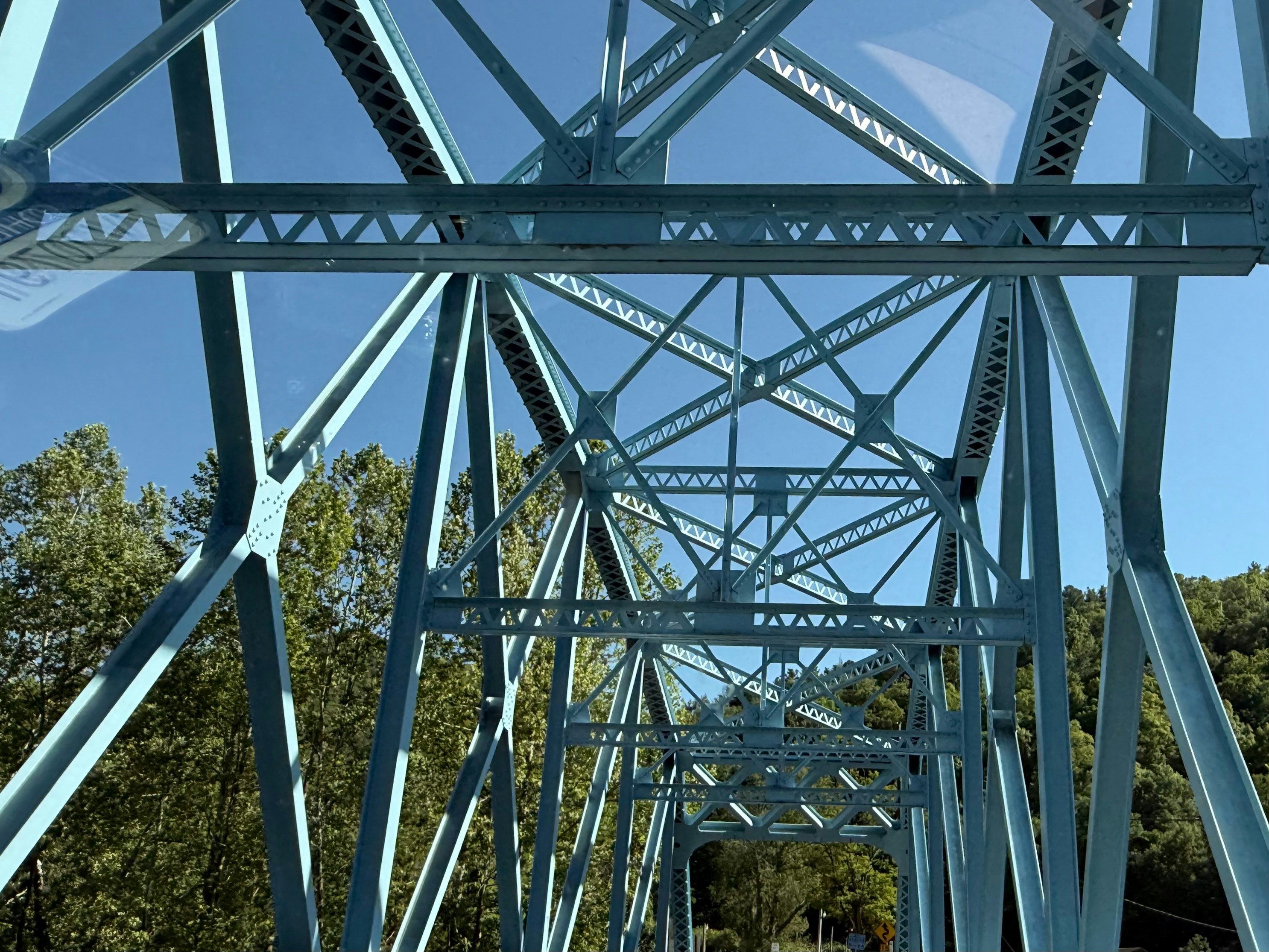 Blue Truss Cathedral: A Tunnel of Sky and Steel