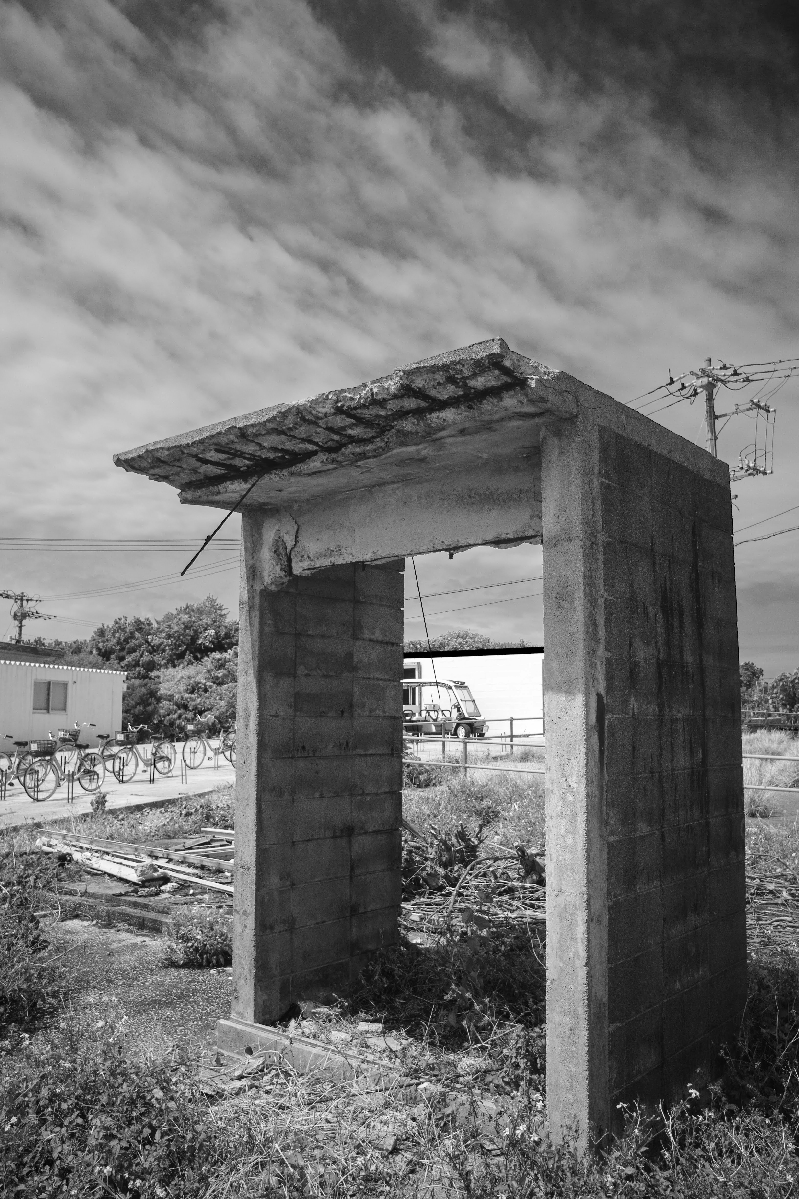 Concrete Portal in an Abandoned Lot