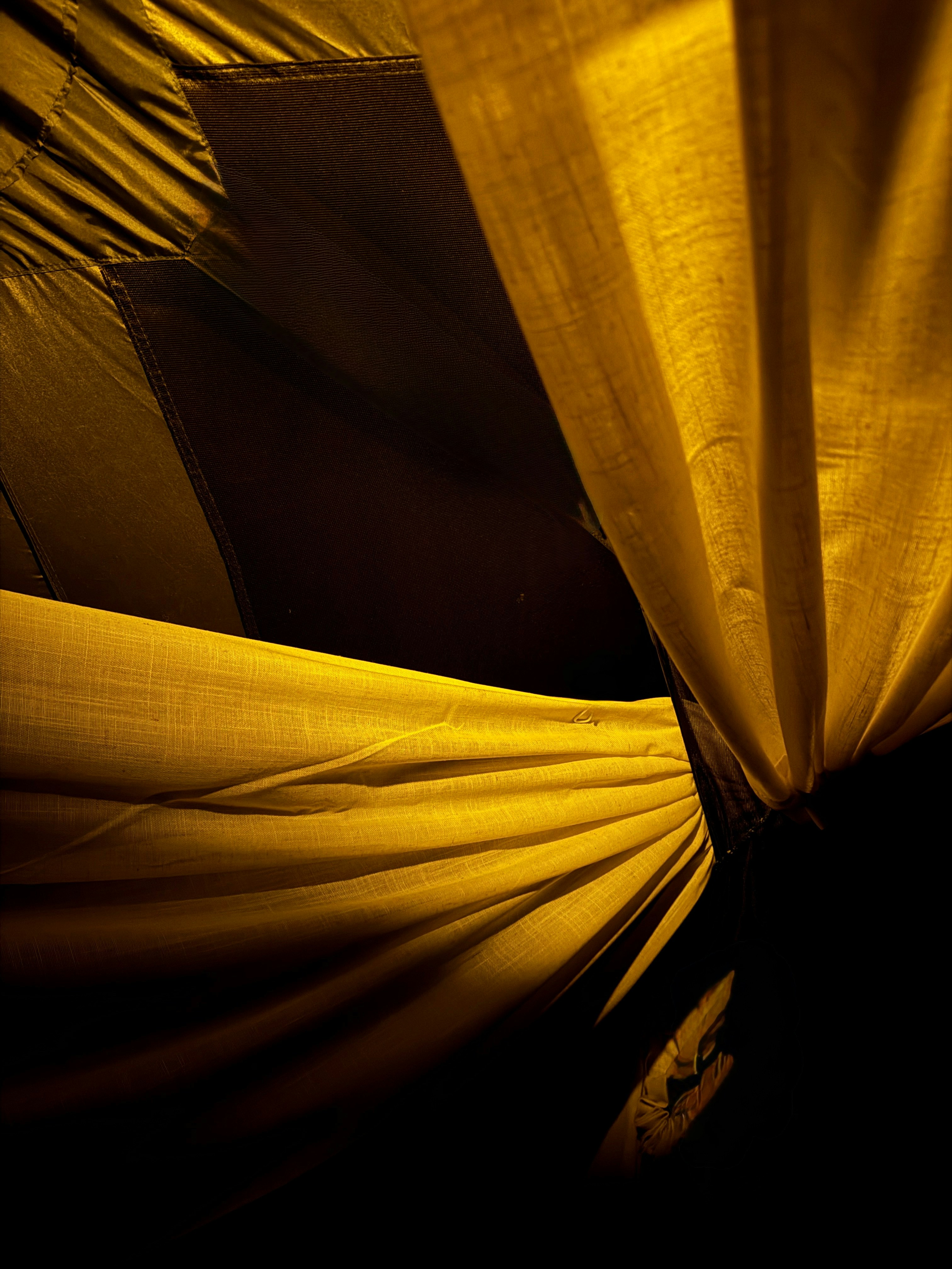 Golden Drapery Convergence in Dim Spotlight