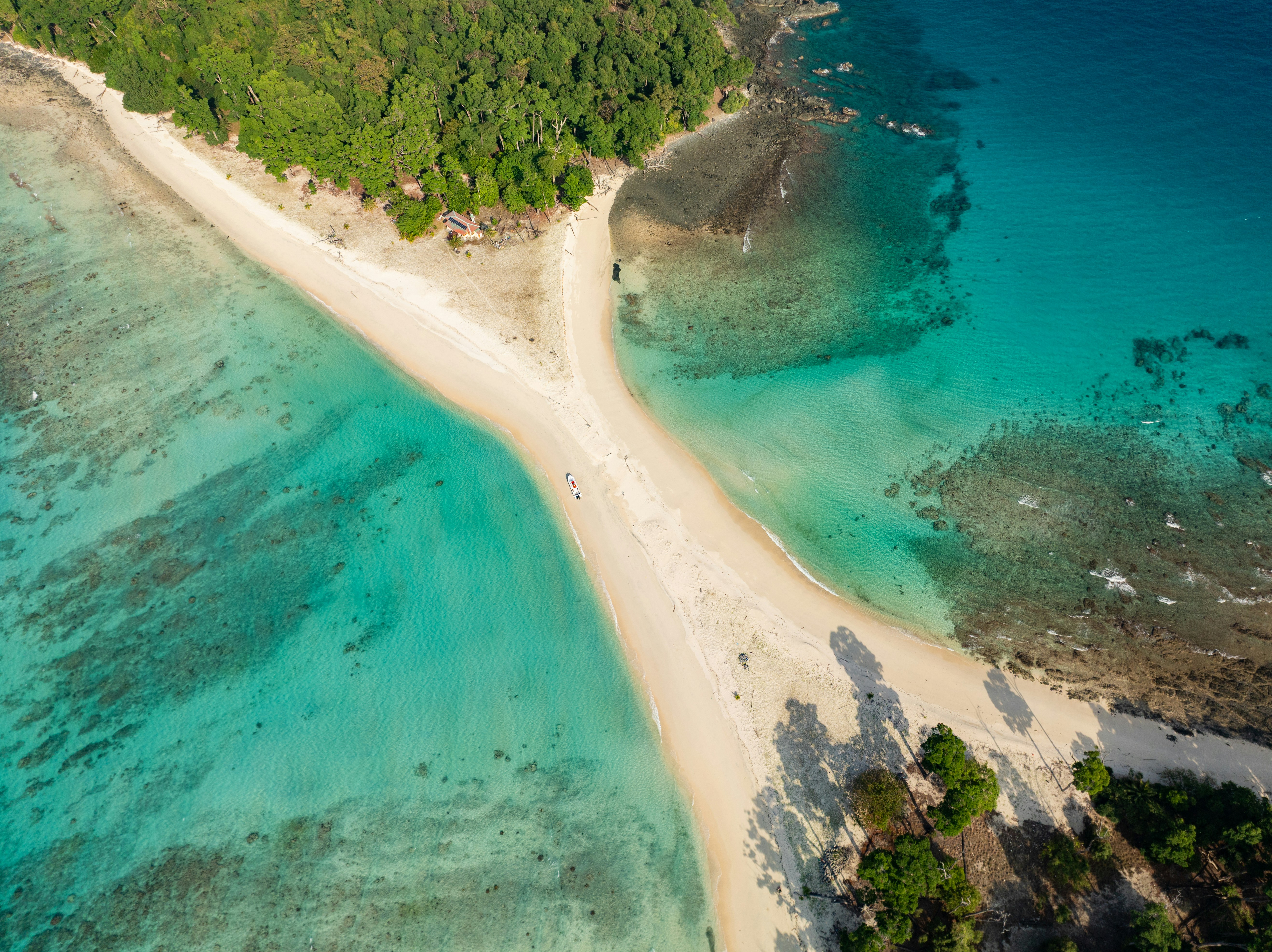 Sand Ribbon Between Turquoise Waters