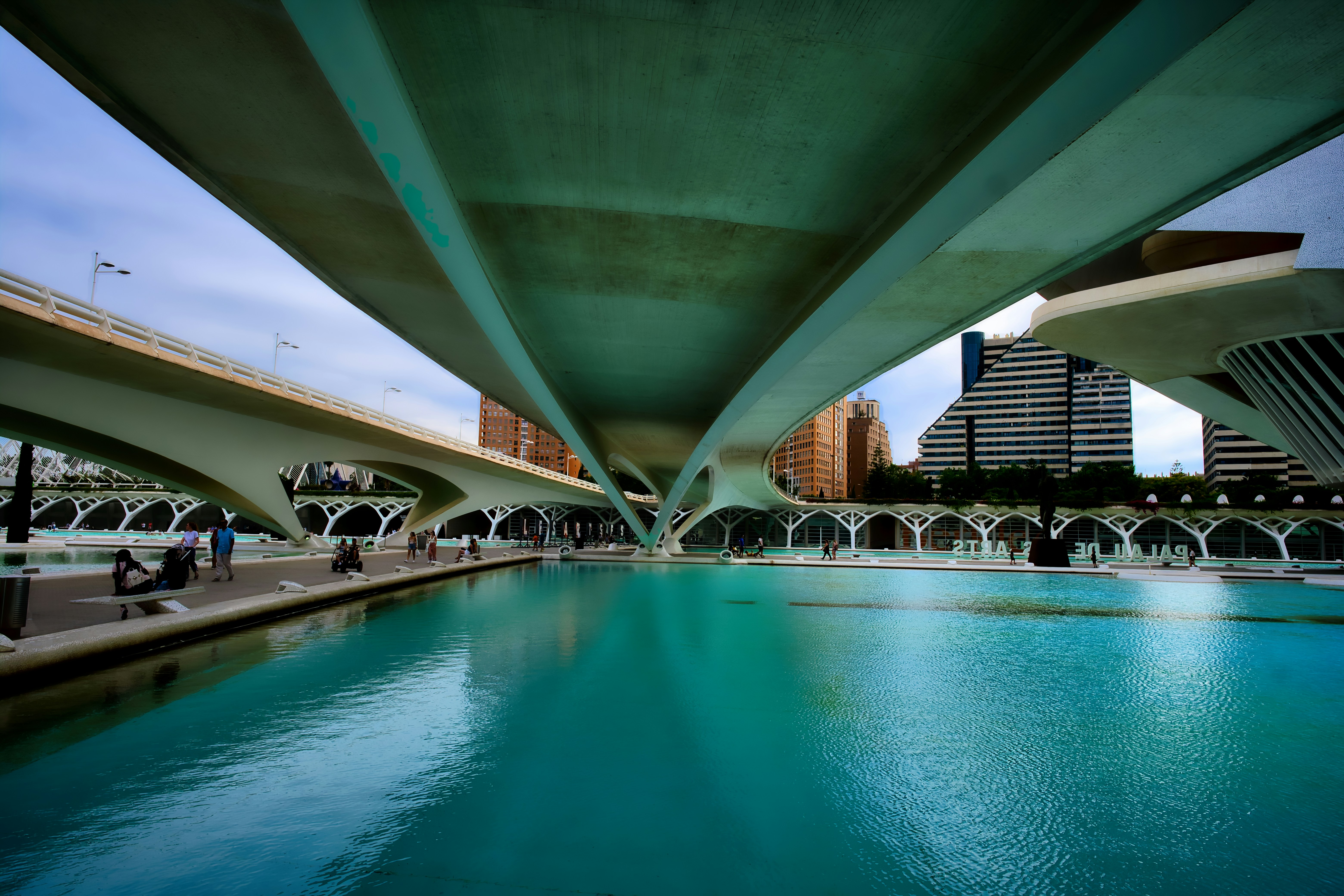 Underneath the Arches: A Venetian Channel of Steel and Sky