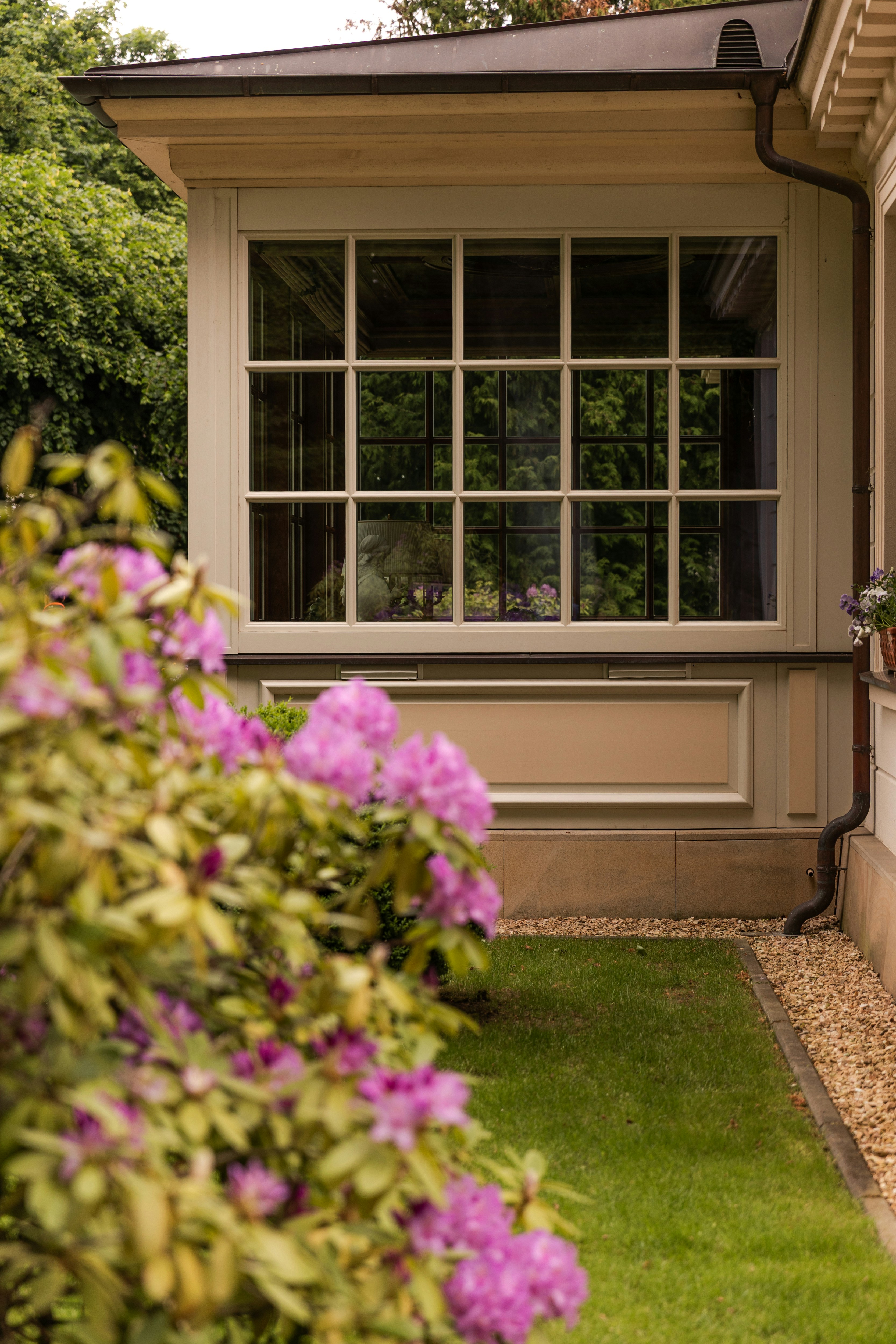 Hidden Garden Through Frames