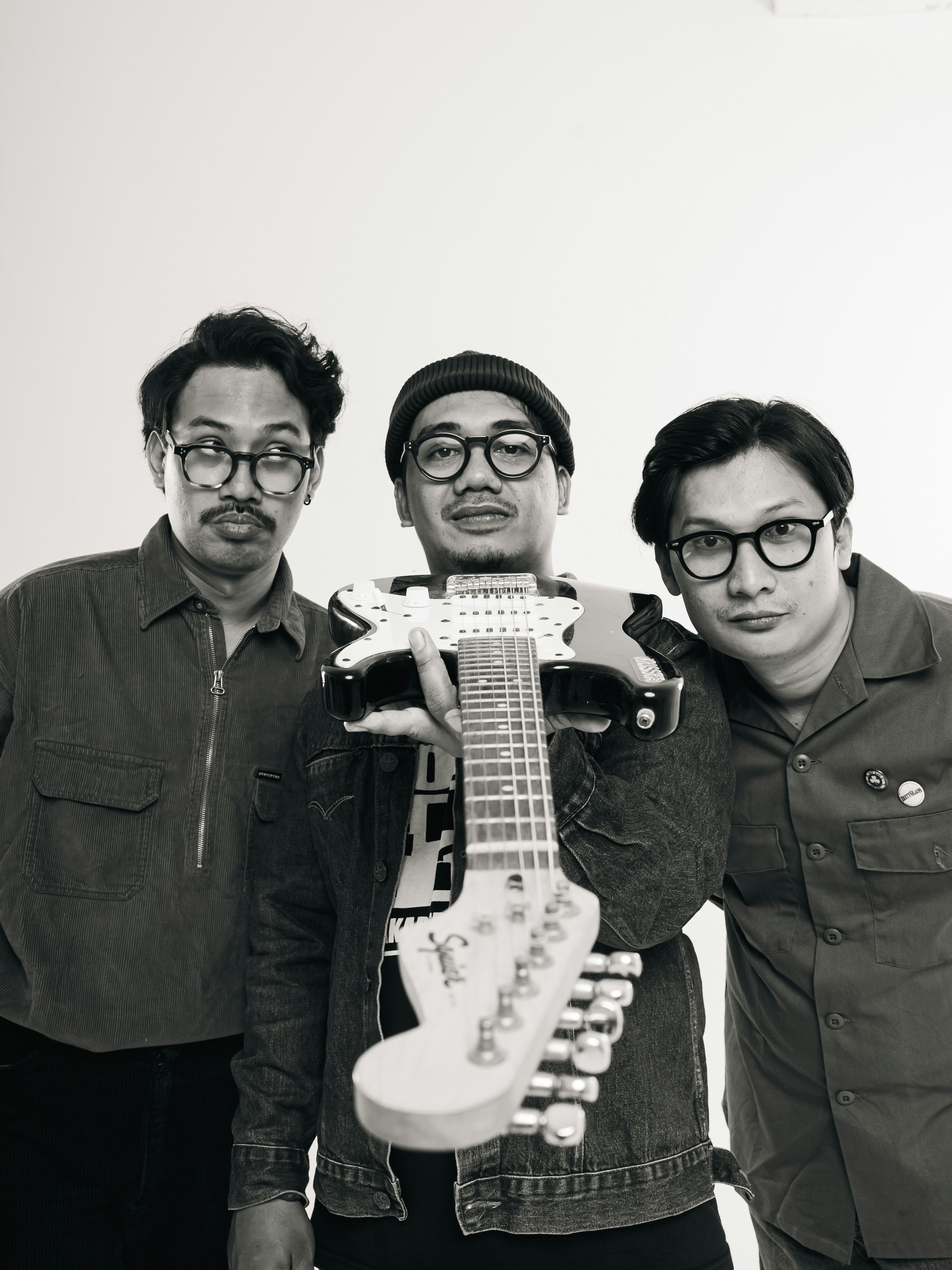 Guitar Hero Trio: A Black-and-White Moment